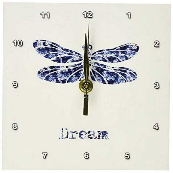 3dRose Dream Dragonfly, Desk Clock, 6 by 6-inch - Walmart.com