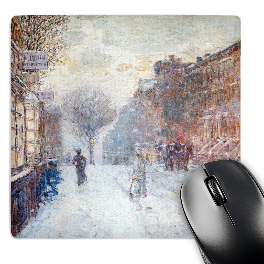 3dRose, Early Evening After Snowfall, 1906 by Childe Hassam, Mouse Pad ...