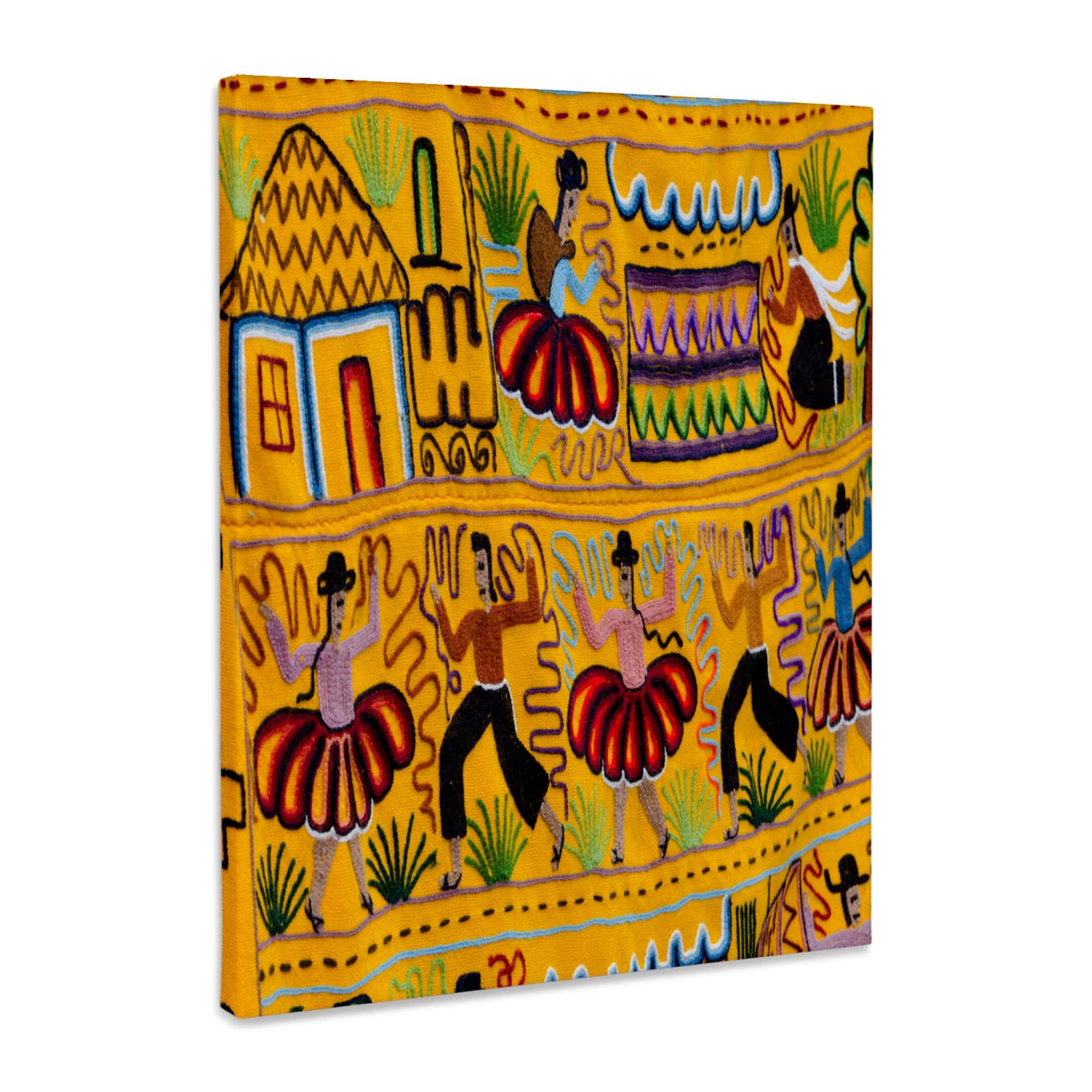 3dRose, Ecuador, Quito, Otavalo Handicraft Market. Embroidery textile ...