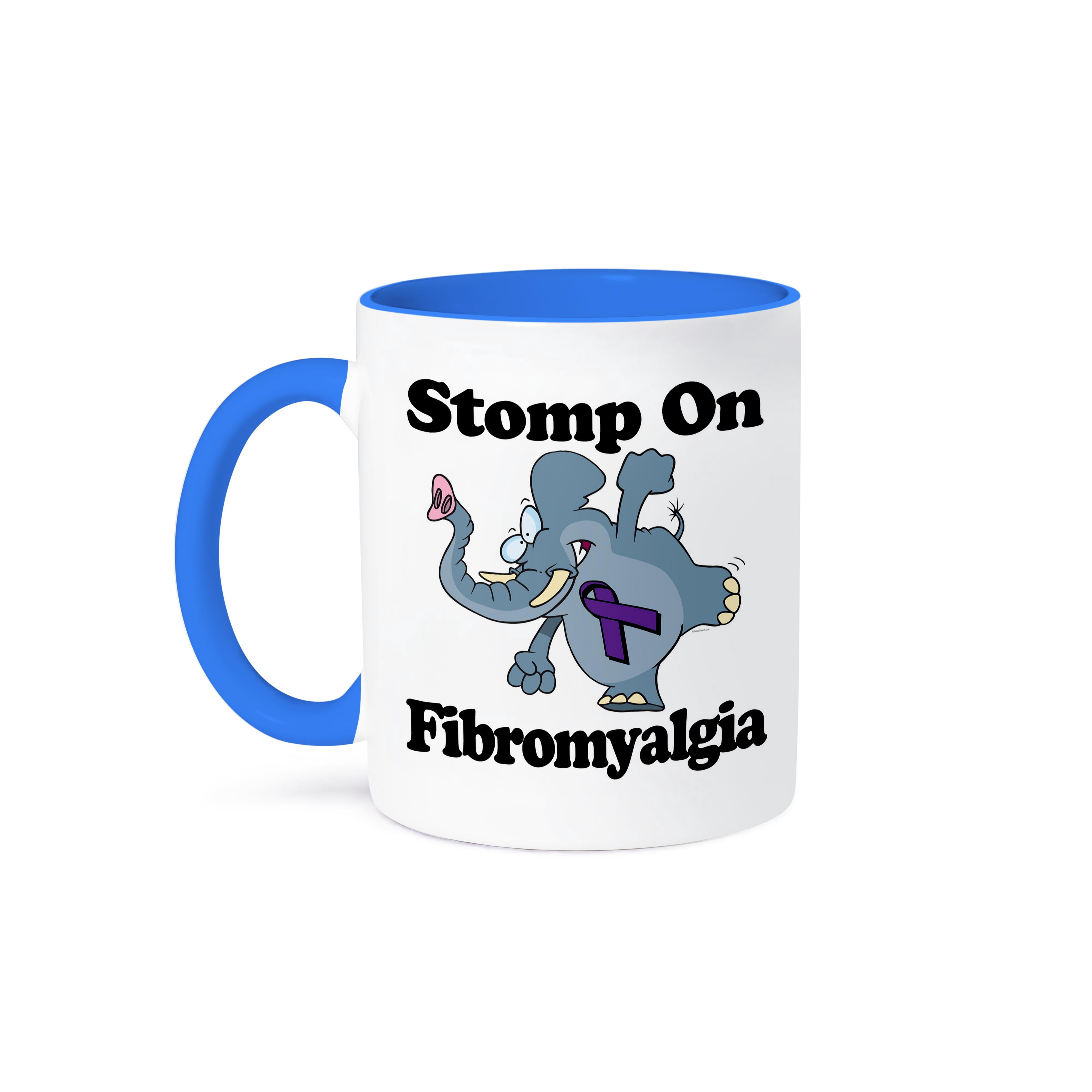3dRose, Elephant Stomp On Fibromyalgia Awareness Ribbon Cause Design ...