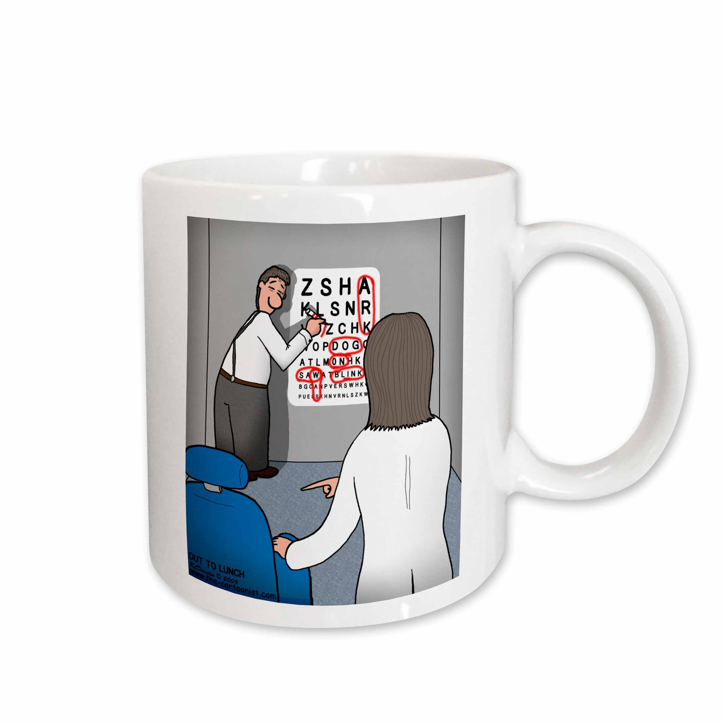 3drose, Eye Chart Word Search - Visit to the Eye Doctor, 15oz Mug ...