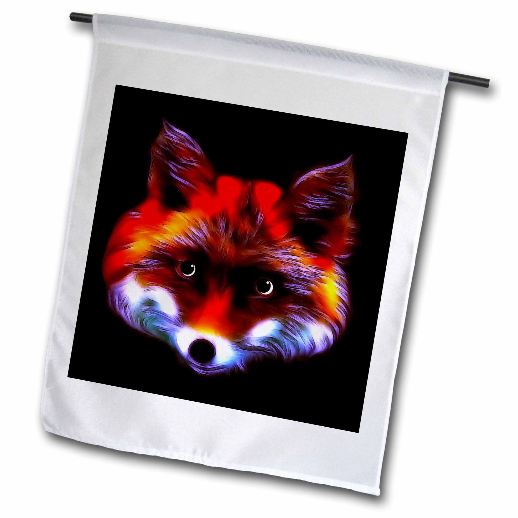 3dRose, FOX - COLOR, 12 x 18 inch Garden Flag - Walmart.com