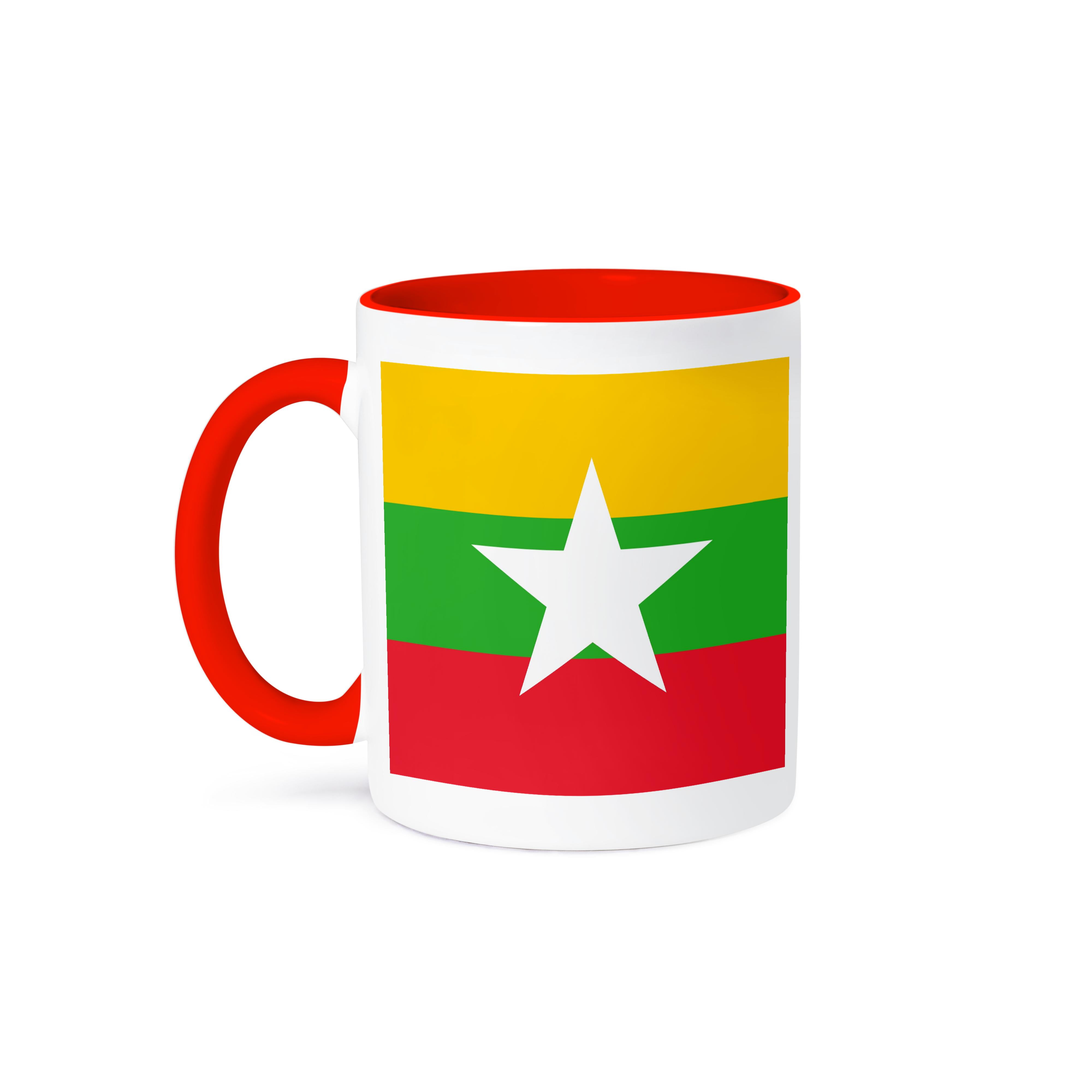 3dRose, Flag of Myanmar Burma - Burmese yellow green red stripes with ...