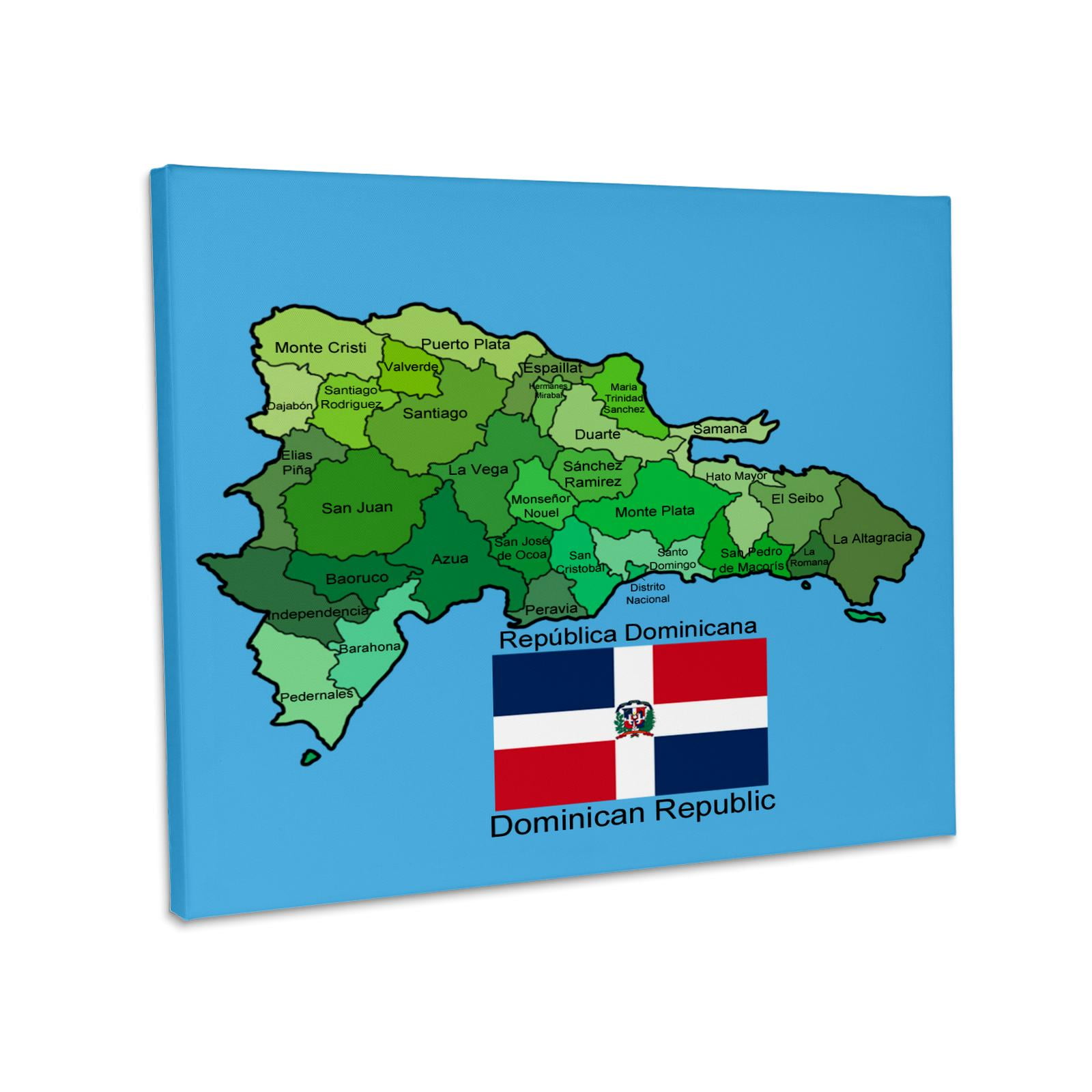 3dRose, Flag and Map of the Dominican Republic with all the provinces ...