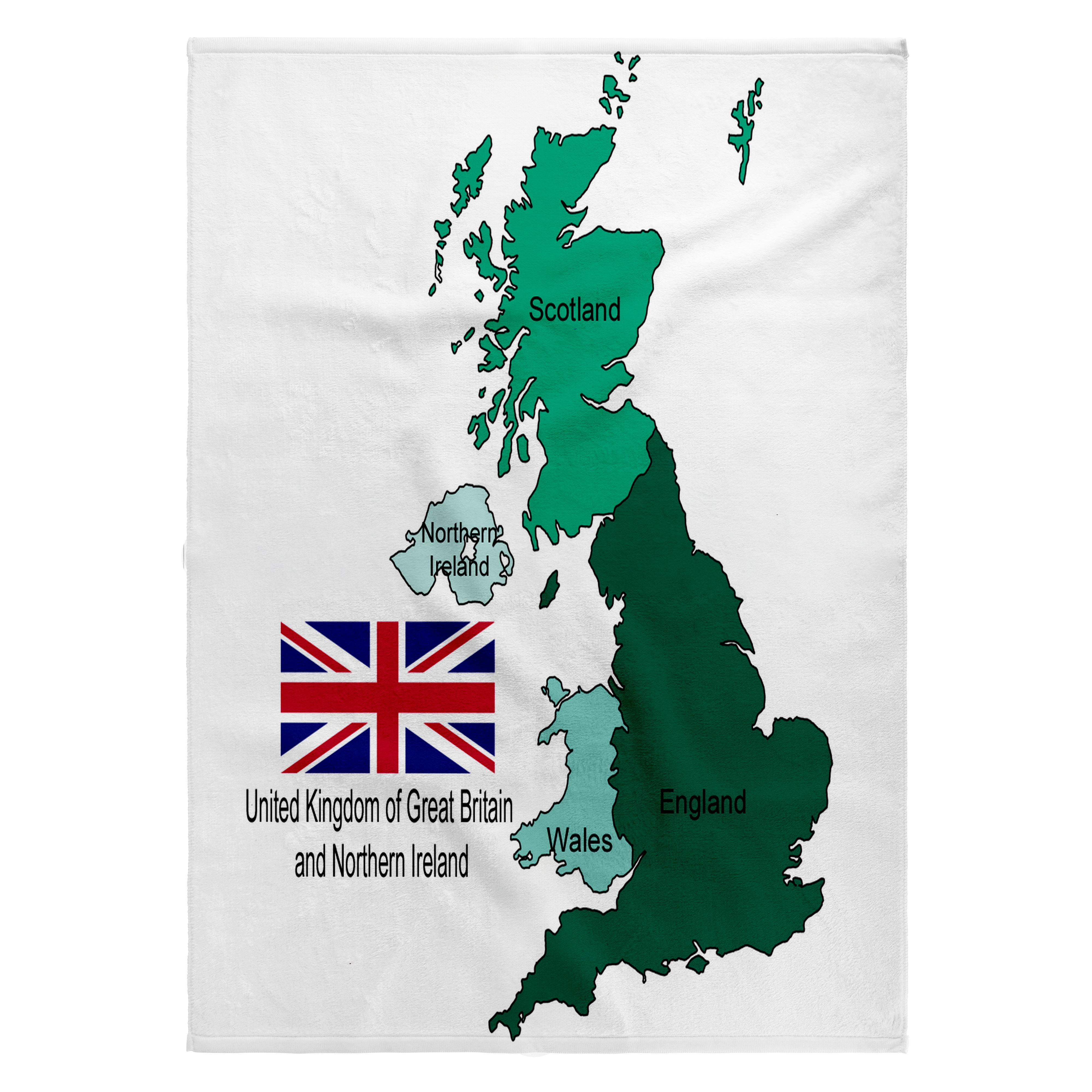 3dRose, Flag and map of United Kingdom of Great Britain and Northern ...