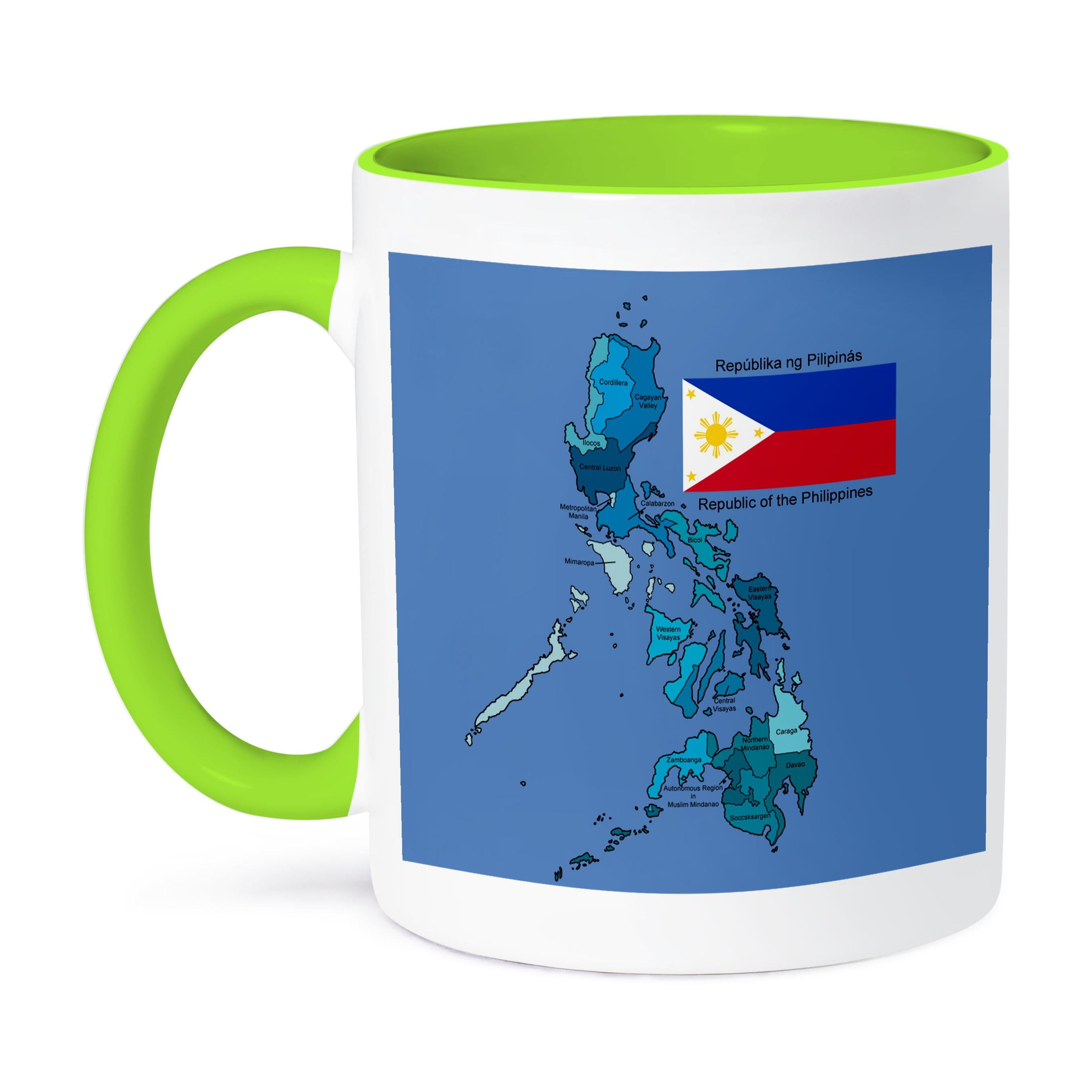 3dRose, Flag and map of the Republic of the Philippines with all ...