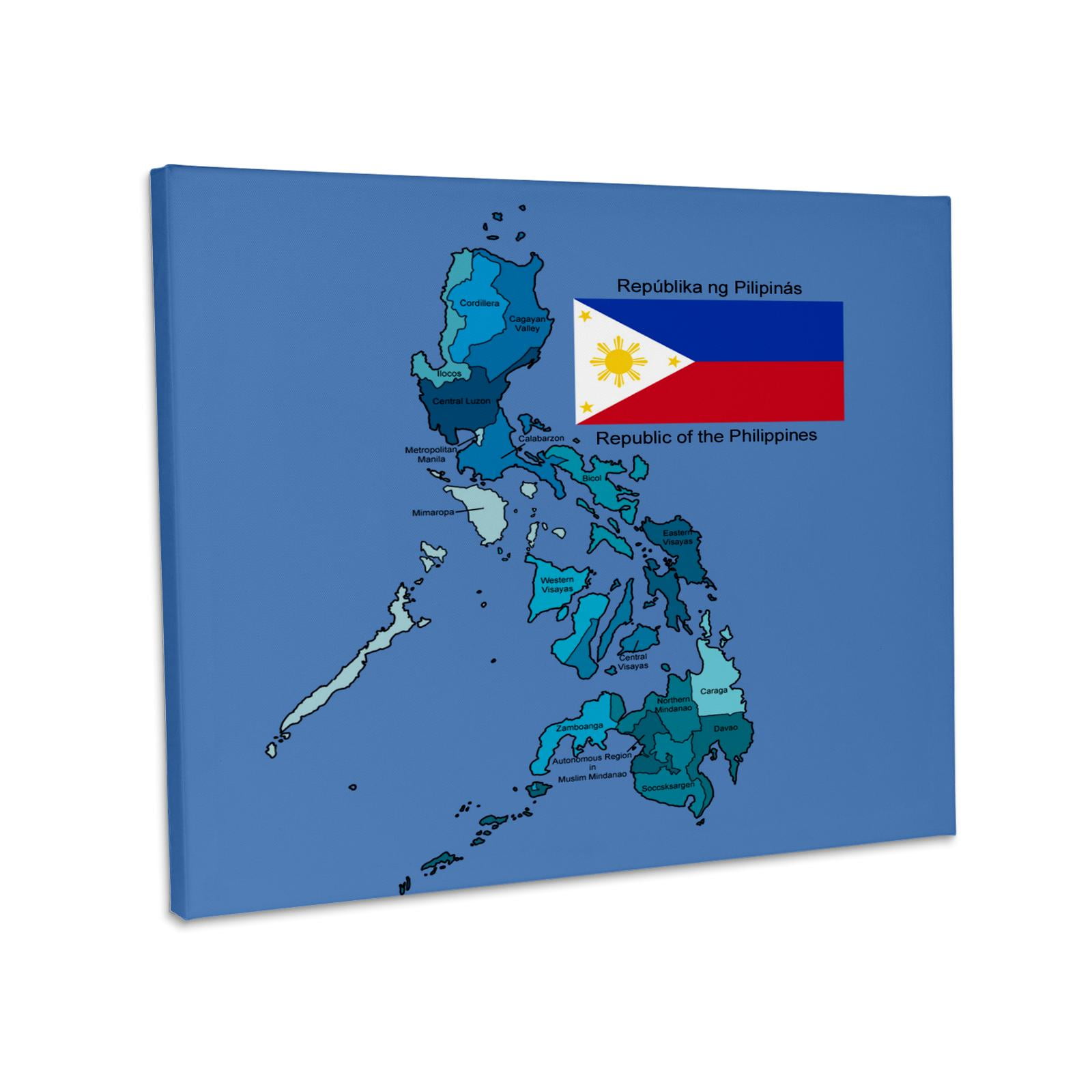 3dRose, Flag and map of the Republic of the Philippines with all ...