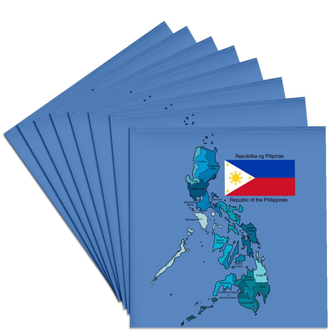 3dRose, Flag and map of the Republic of the Philippines with all ...