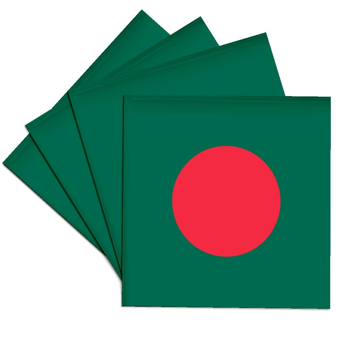 3dRose, Flag of Bangladesh - Bangladeshi green with red dot circle - sun rising over Bengal ...