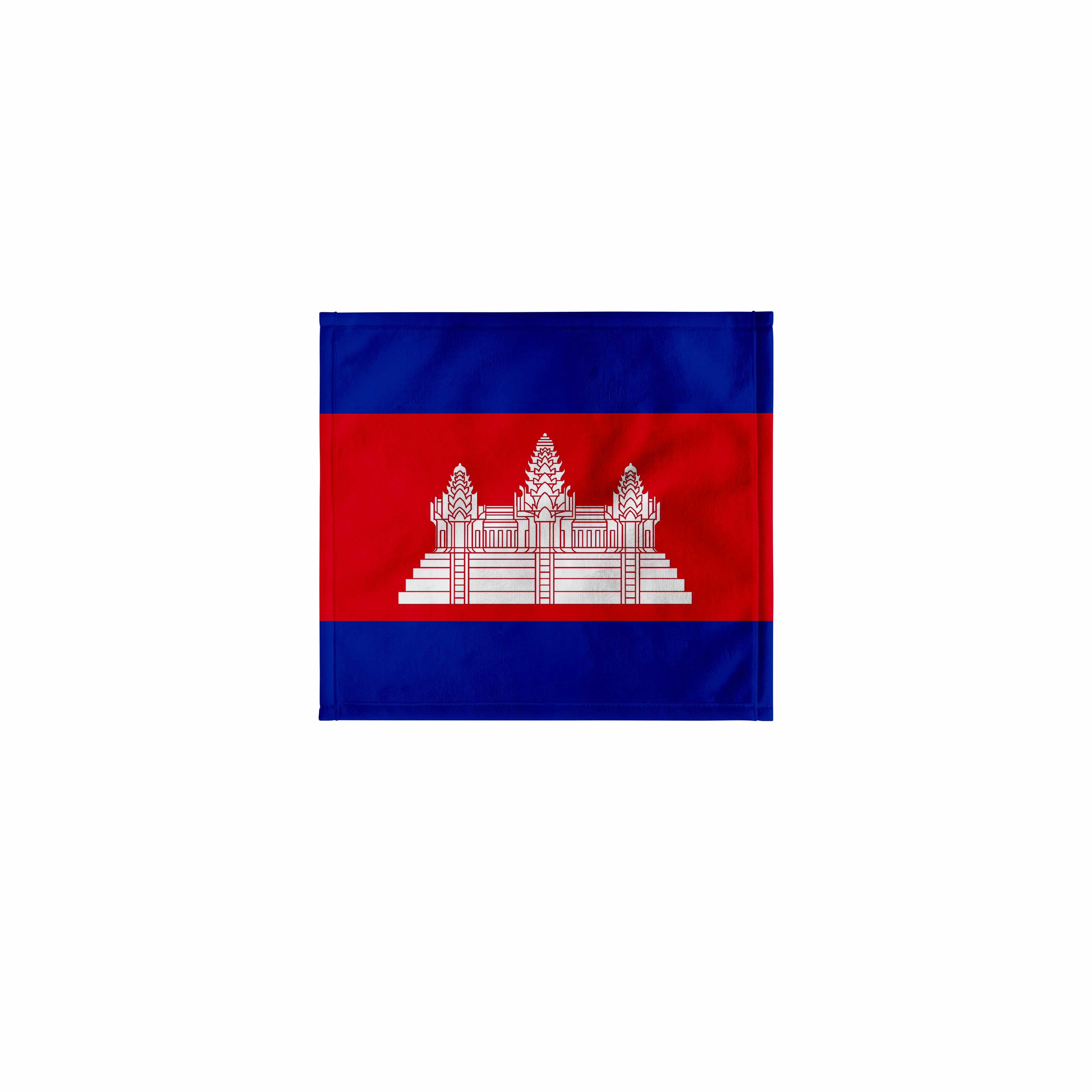 3dRose, Flag of Cambodia - Cambodian red blue with white Angkor Wat ...