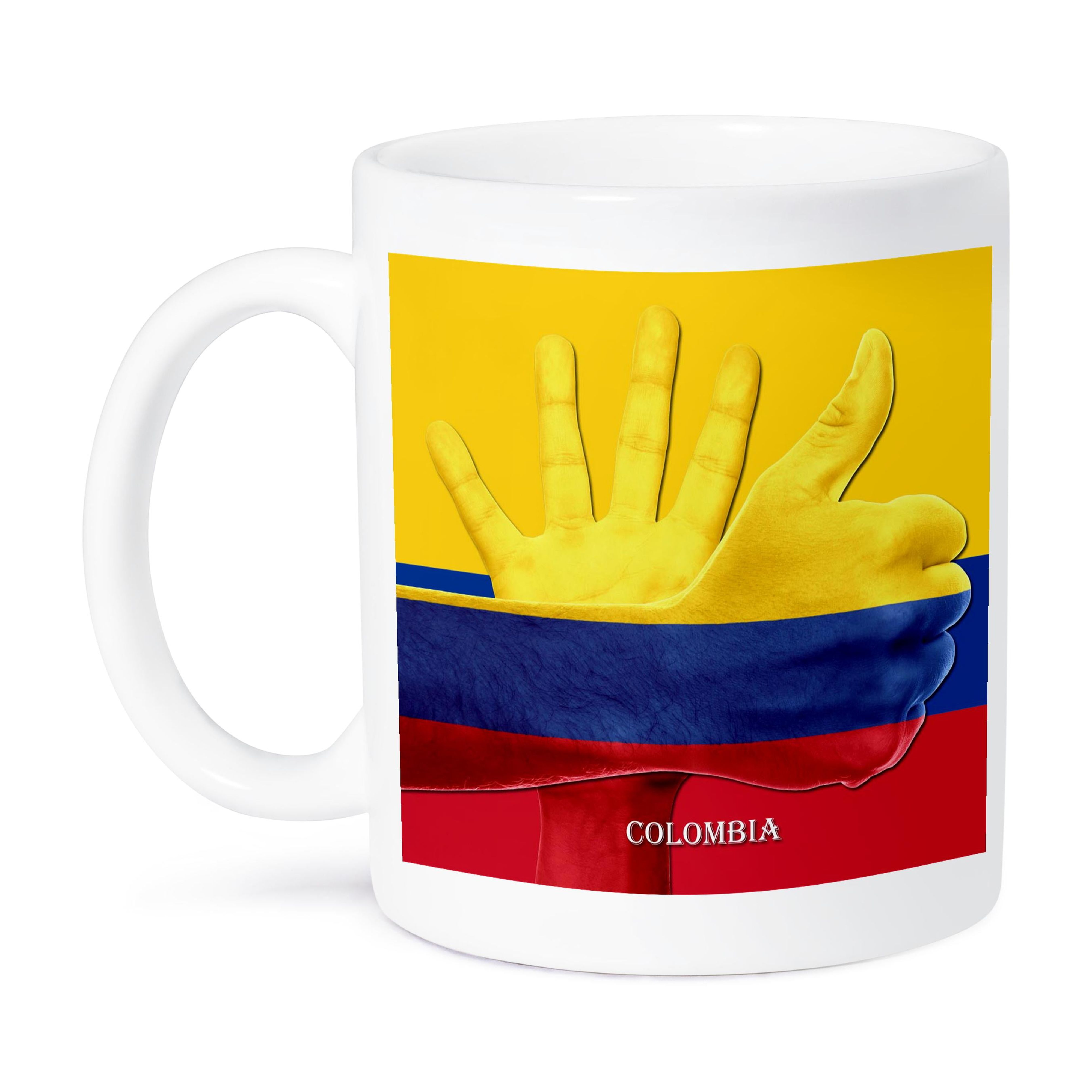 3dRose, Flag of Colombia Hands Pride and Background, 11oz Mug - Walmart.com