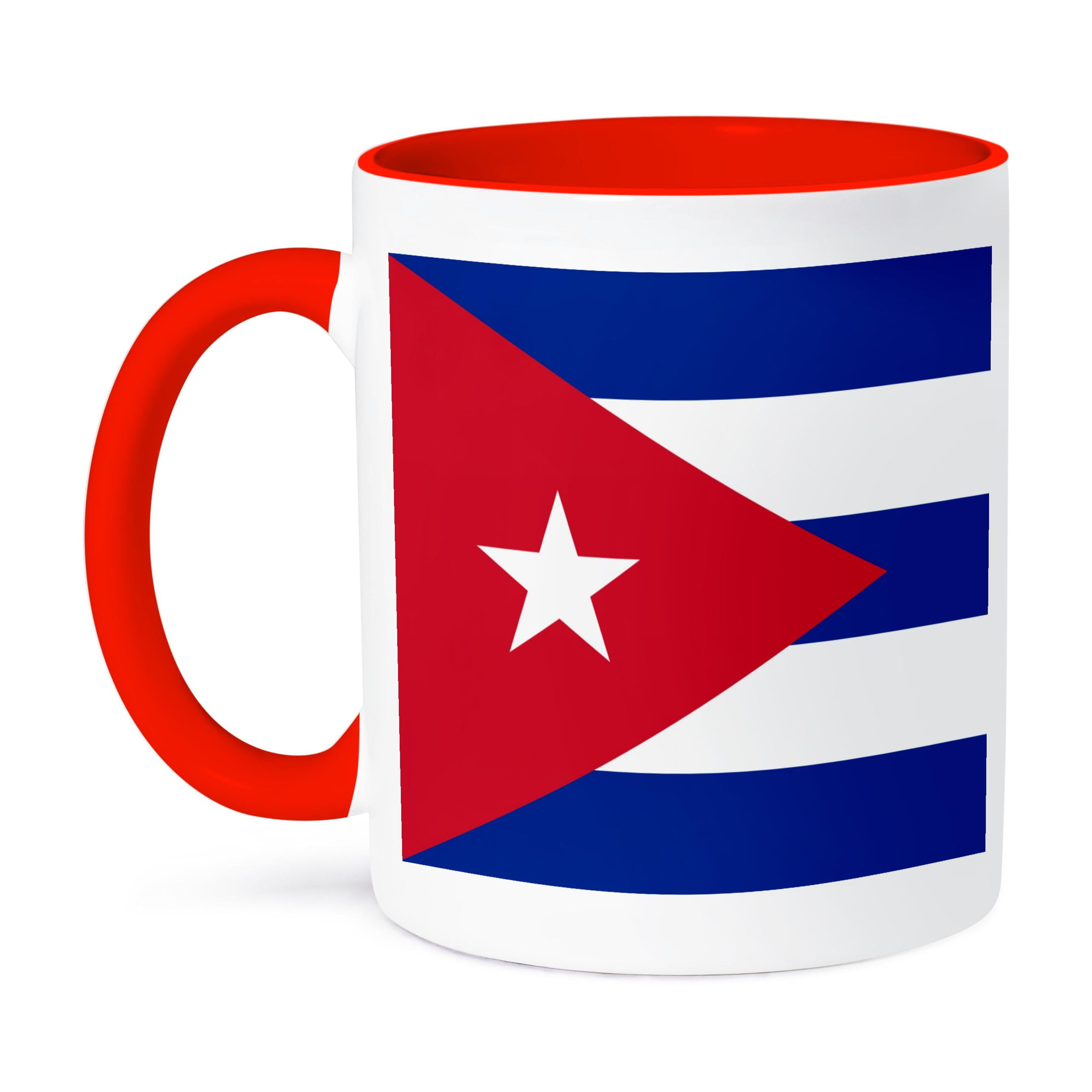 3dRose, Flag of Cuba - Cuban blue stripes red triangle white star ...
