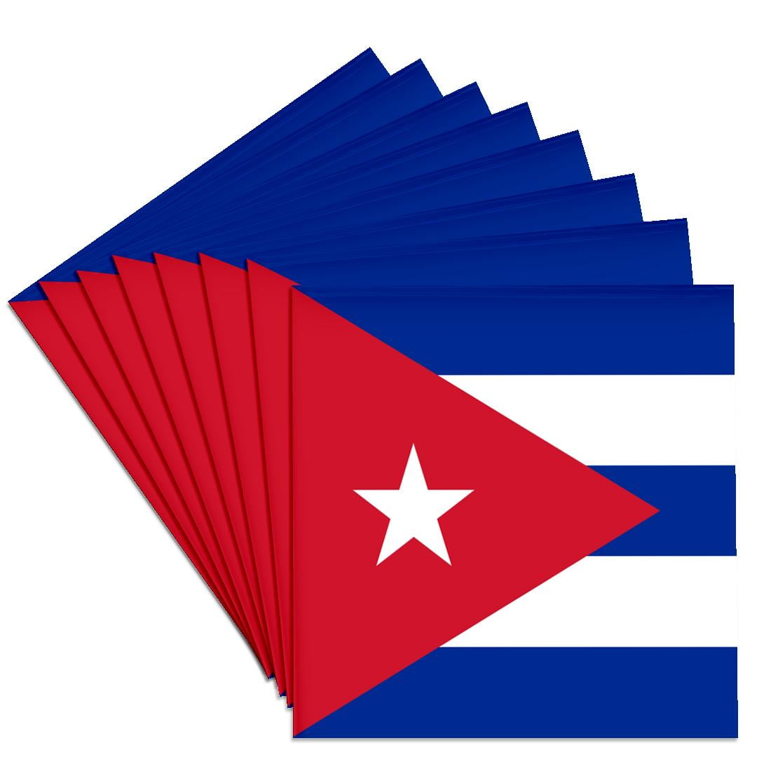 3dRose, Flag of Cuba - Cuban blue stripes red triangle white star ...
