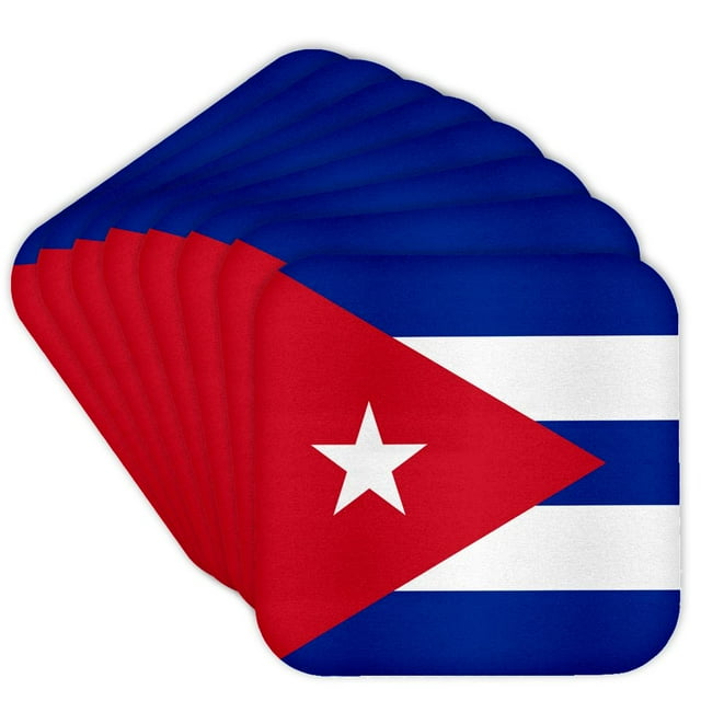 3dRose, Flag of Cuba - Cuban blue stripes red triangle white star ...