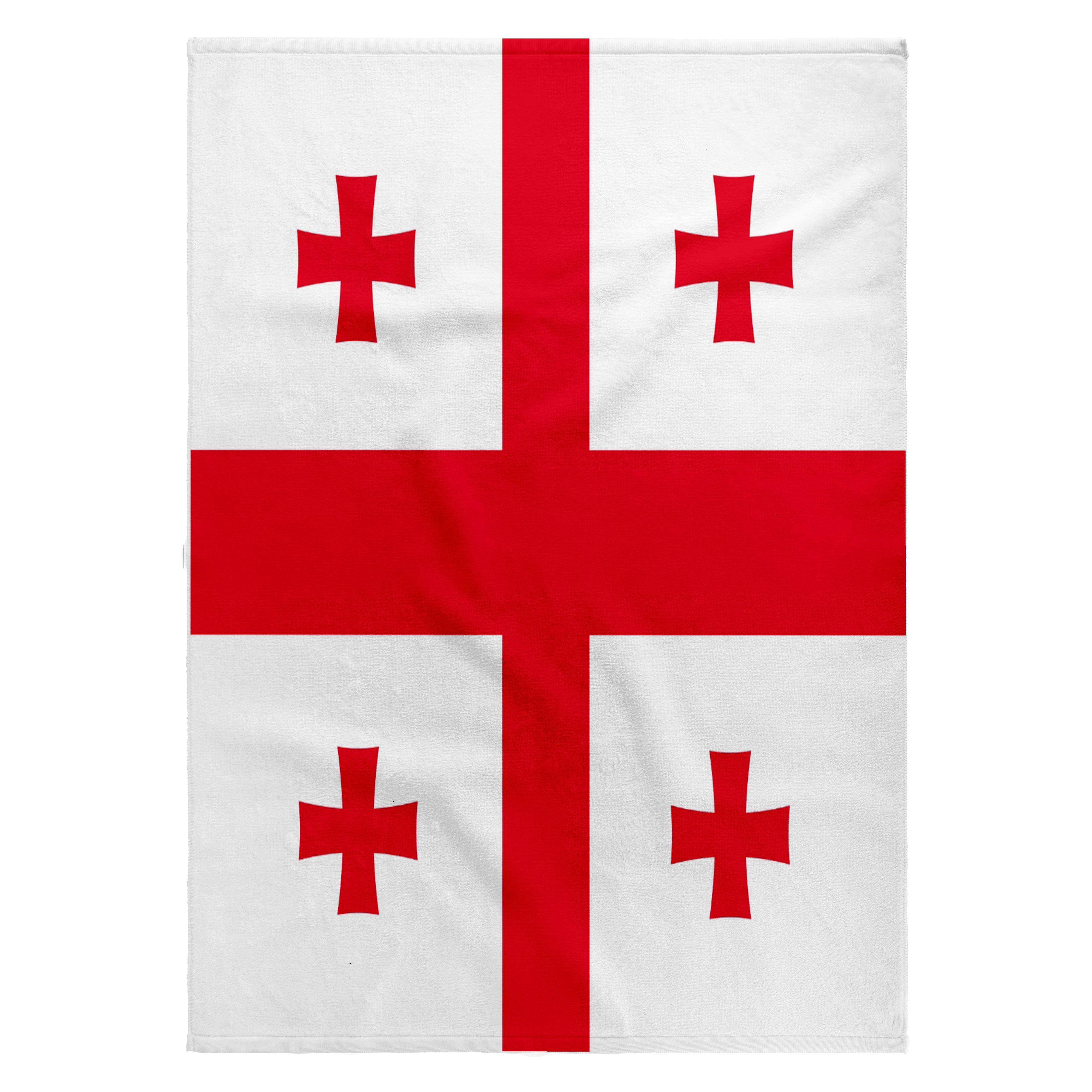 3dRose, Flag of Georgia - Georgian Red Jerusalem Crusaders Cross on white - crosslets - St ...