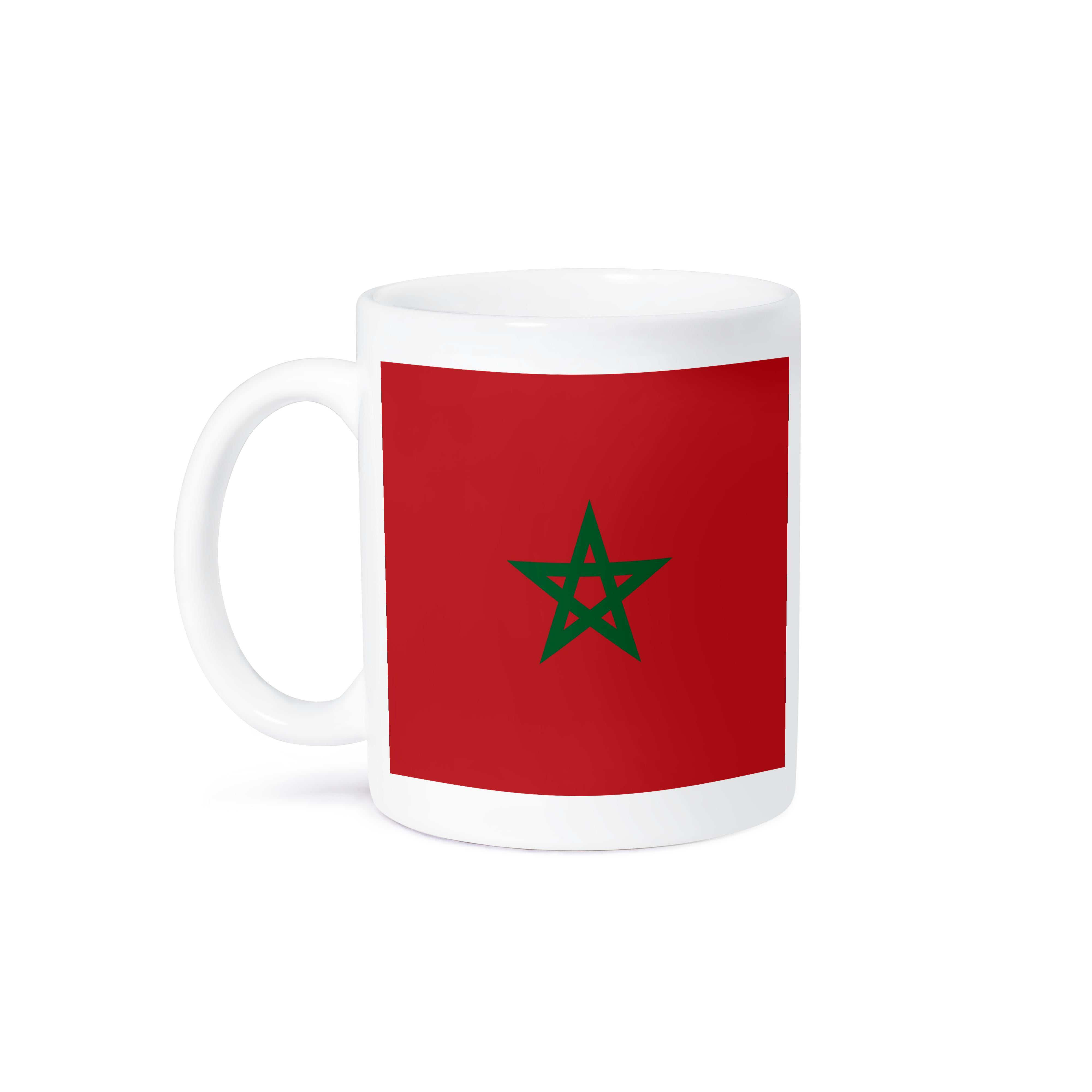 3dRose, Flag of Morocco - Moroccan red with green pentagram star seal ensign - Africa African ...