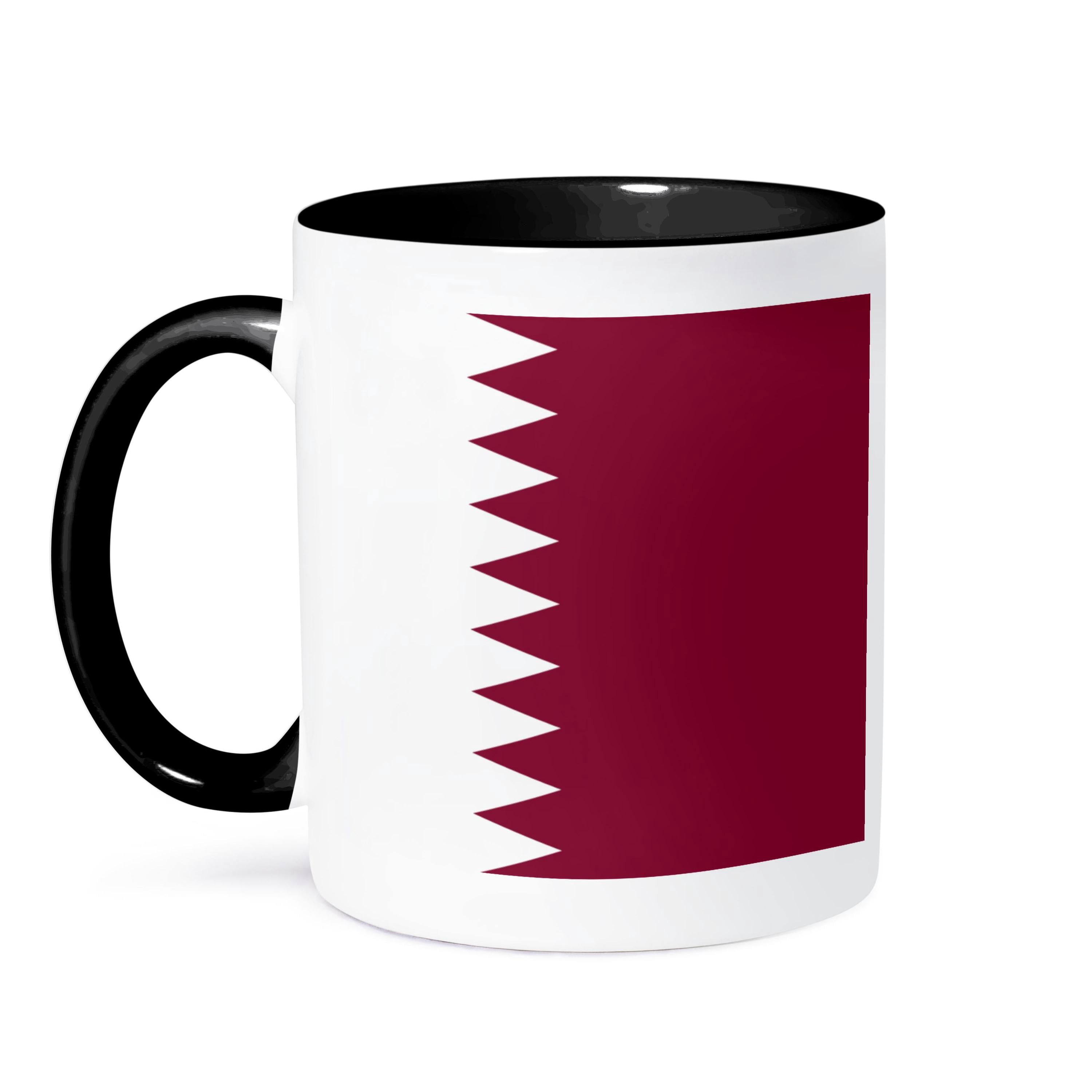 3dRose, Flag of Qatar - Qatari Maroon dark red and white zigzag zig zag ...