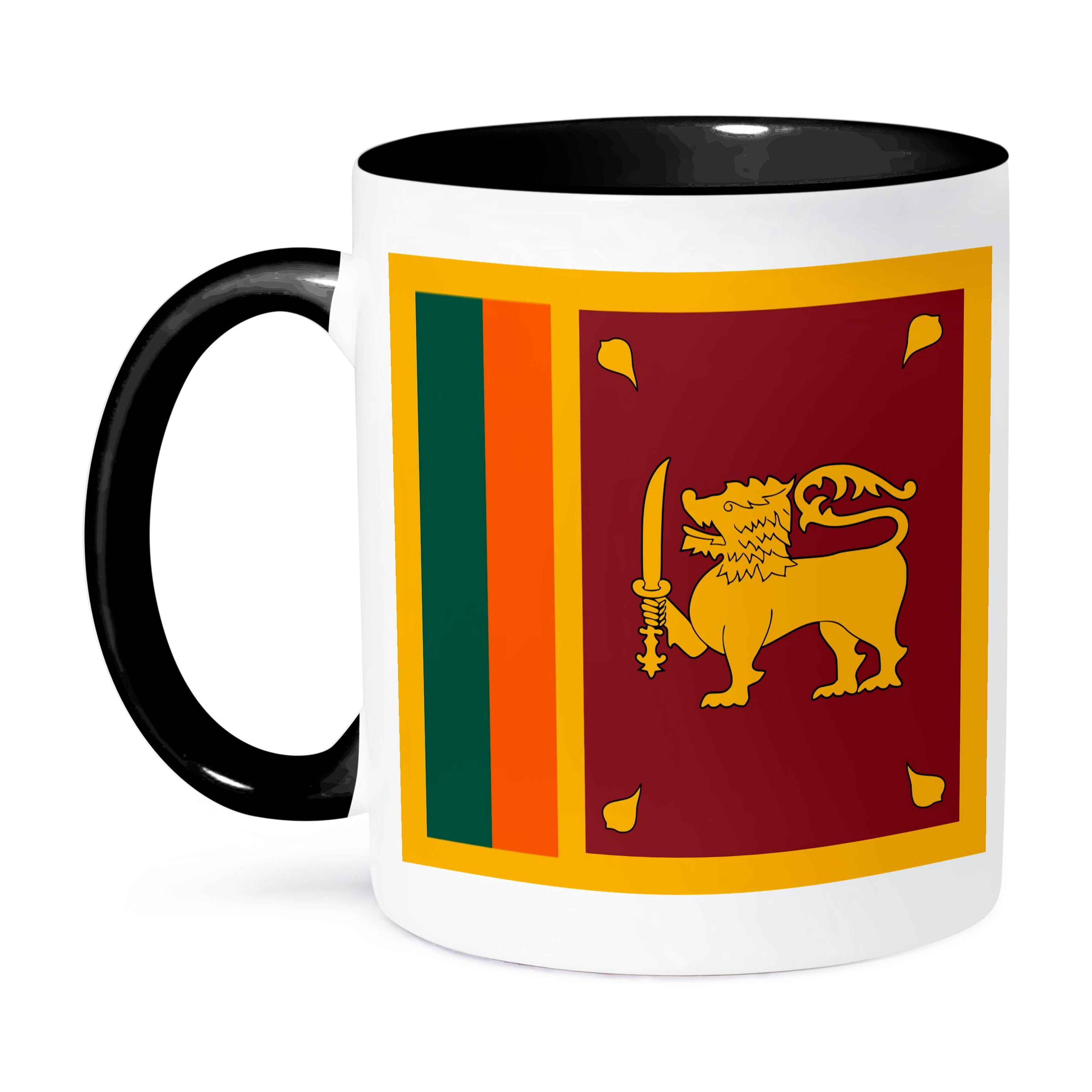3dRose, Flag of Sri Lanka dark red yellow gold lion kastane sword ...