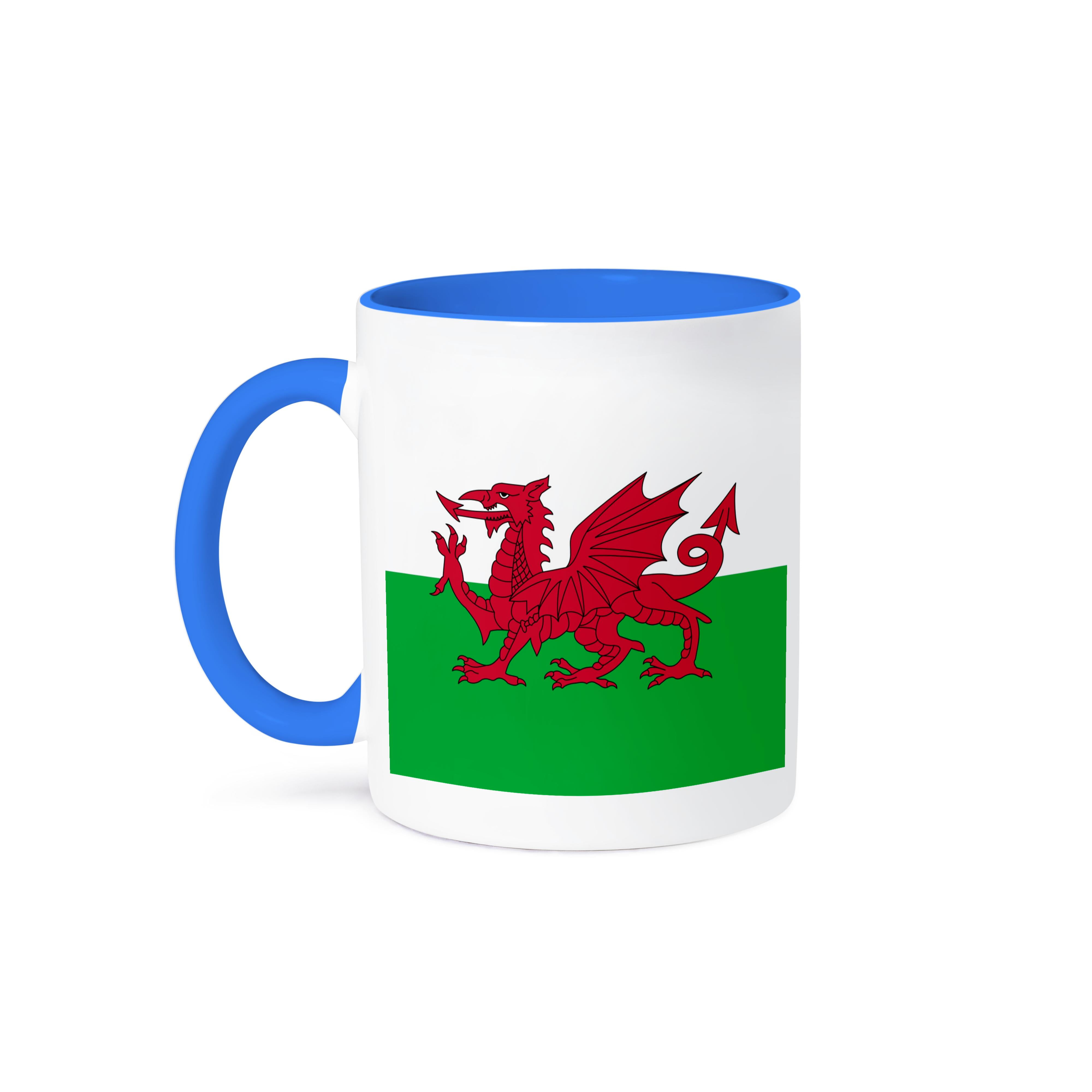 3dRose, Flag of Wales - Welsh red dragon on white and green - Y Ddraig ...