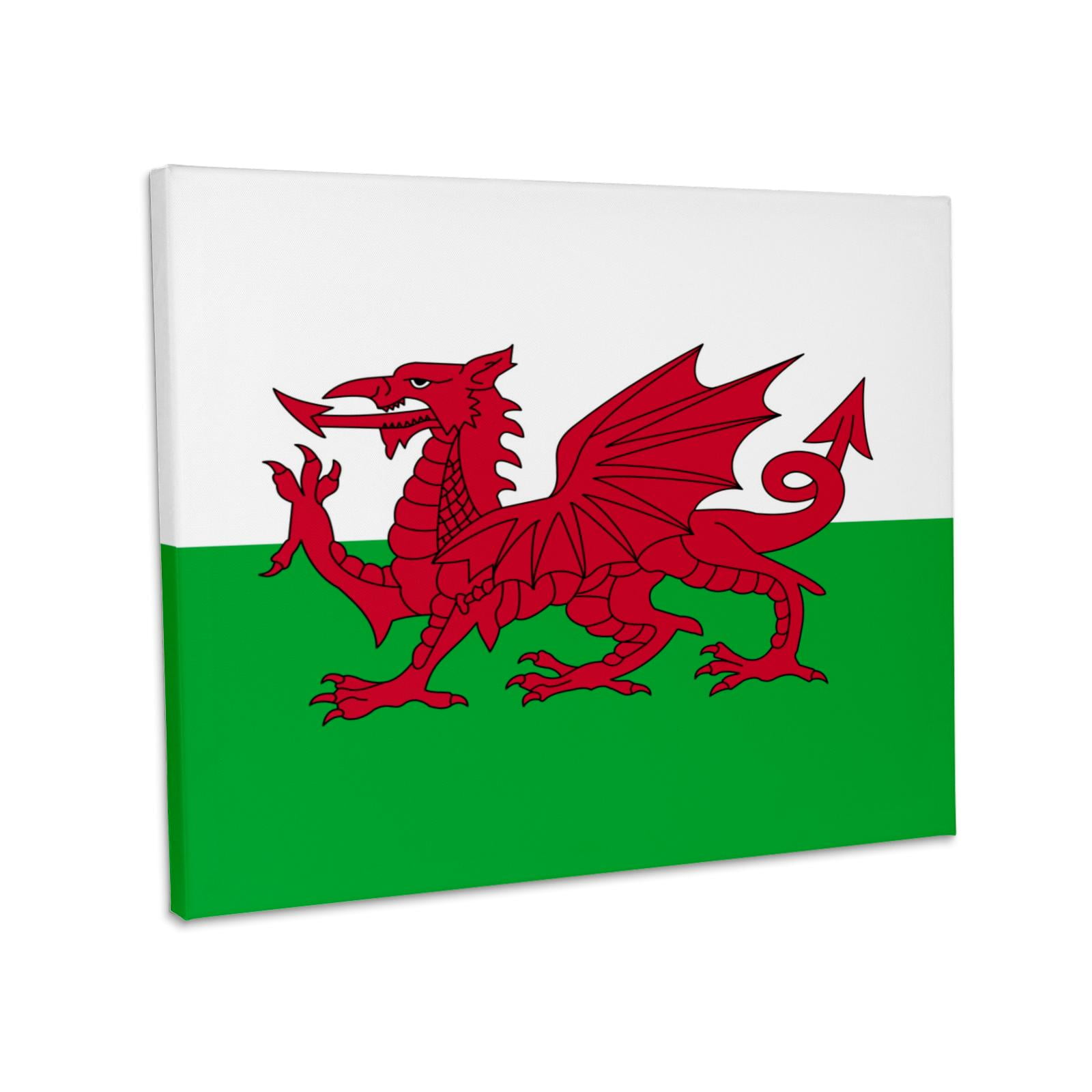 3dRose, Flag of Wales - Welsh red dragon on white and green - Y Ddraig ...
