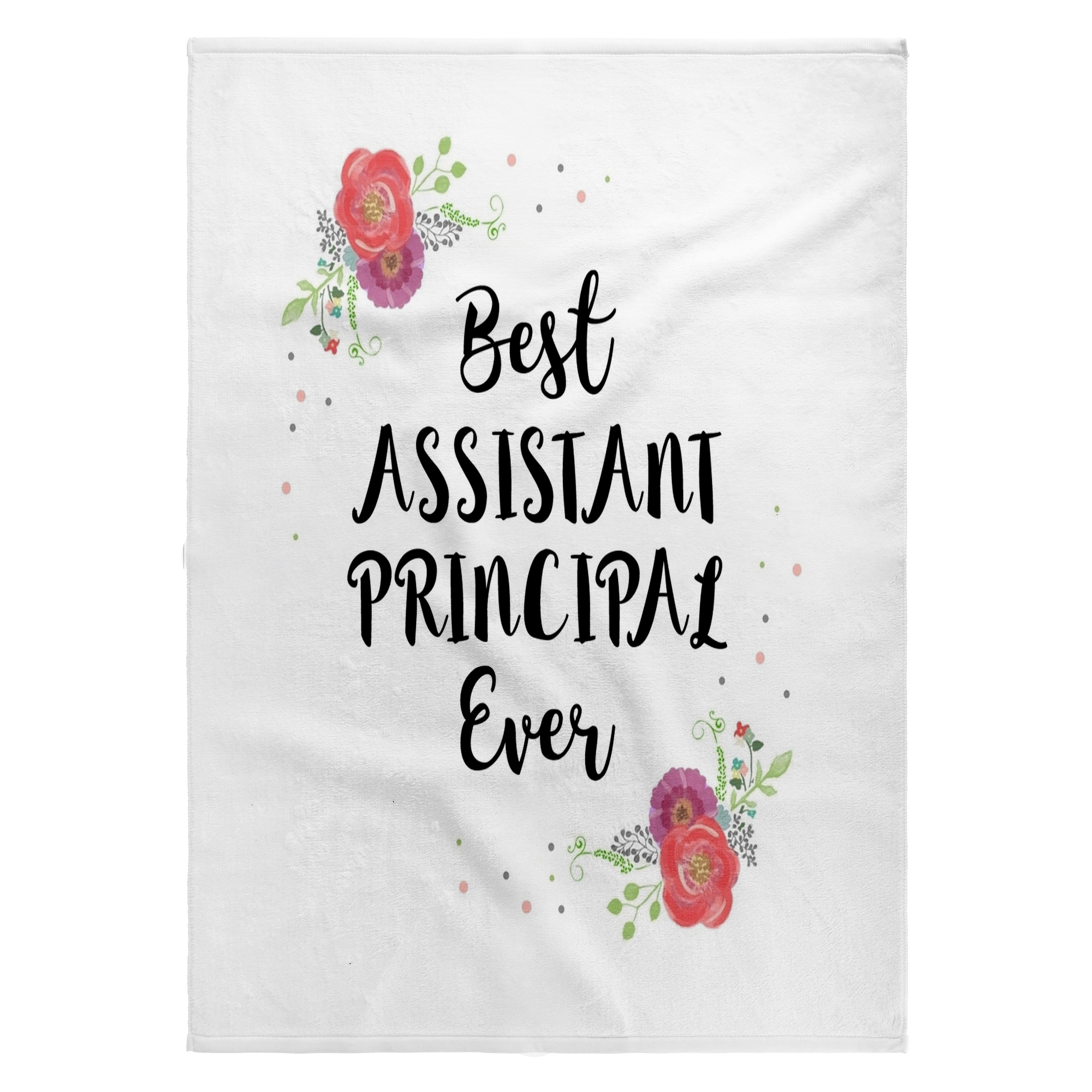 3dRose, Floral Best Assistant Principal Ever pink flowers school vice ...
