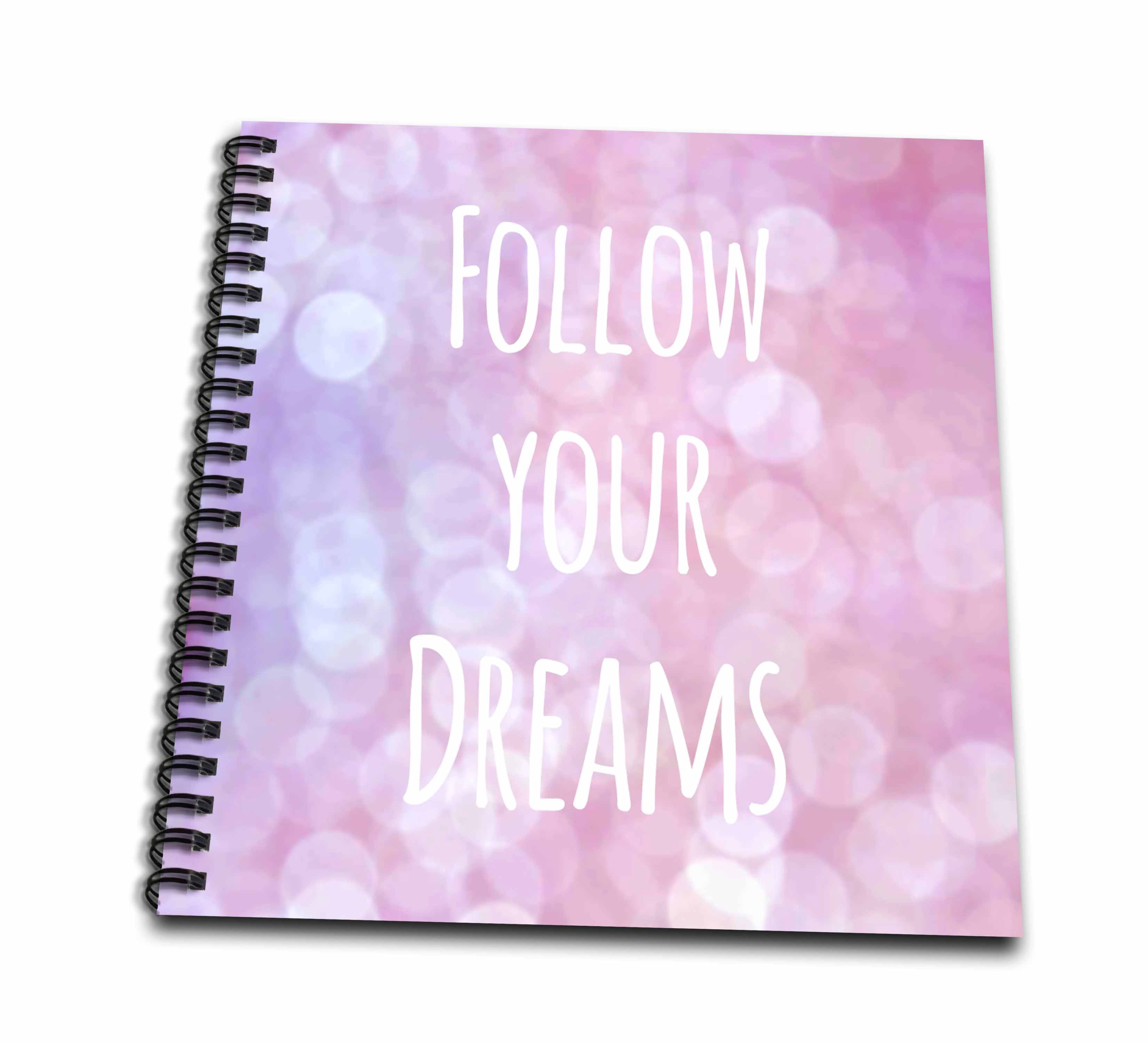 3dRose, Follow your dreams - pink pretty magical bokeh - girly sparkle ...