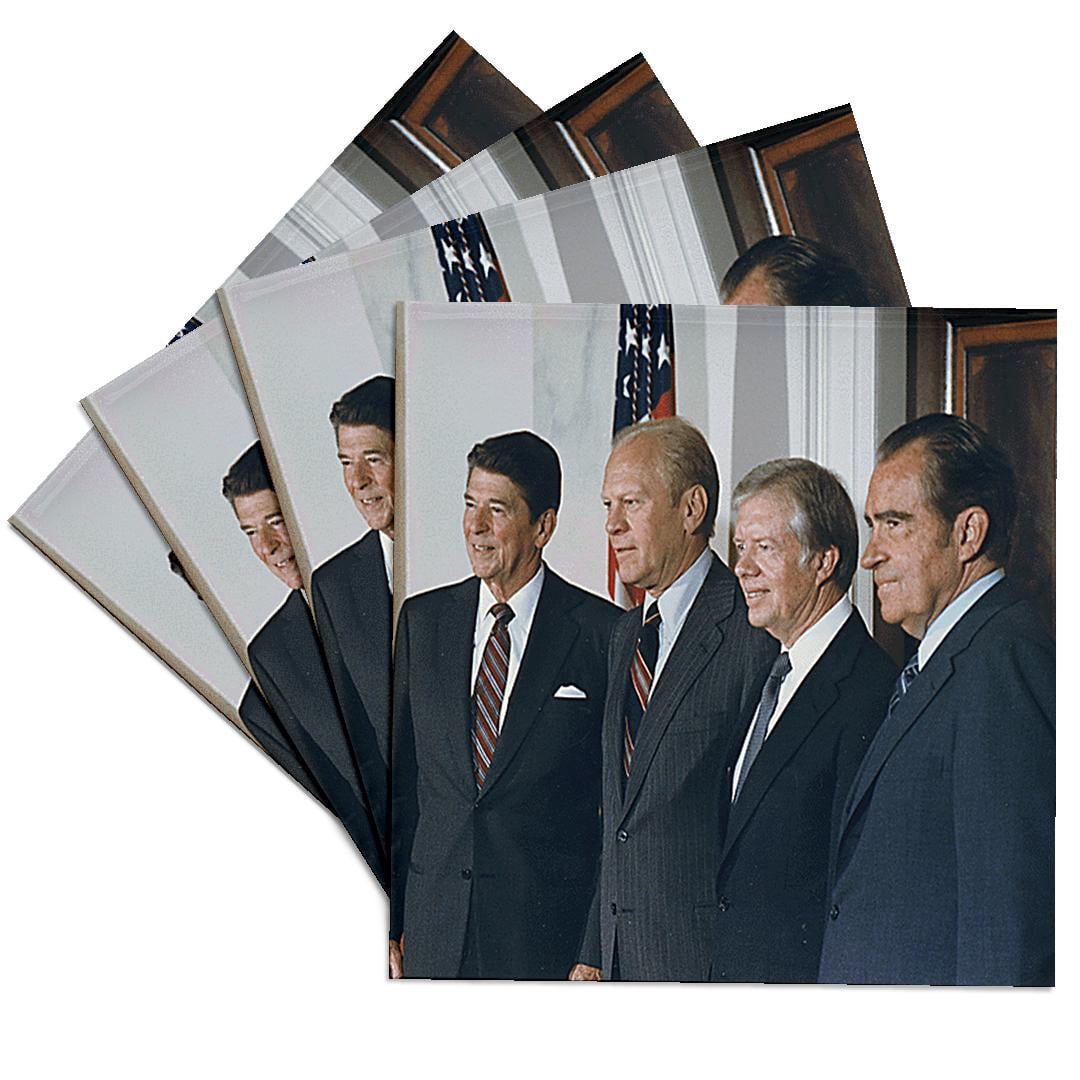 3dRose, Former Presidents Ronald Reagan, Gerald Ford, Jimmy Carter and ...