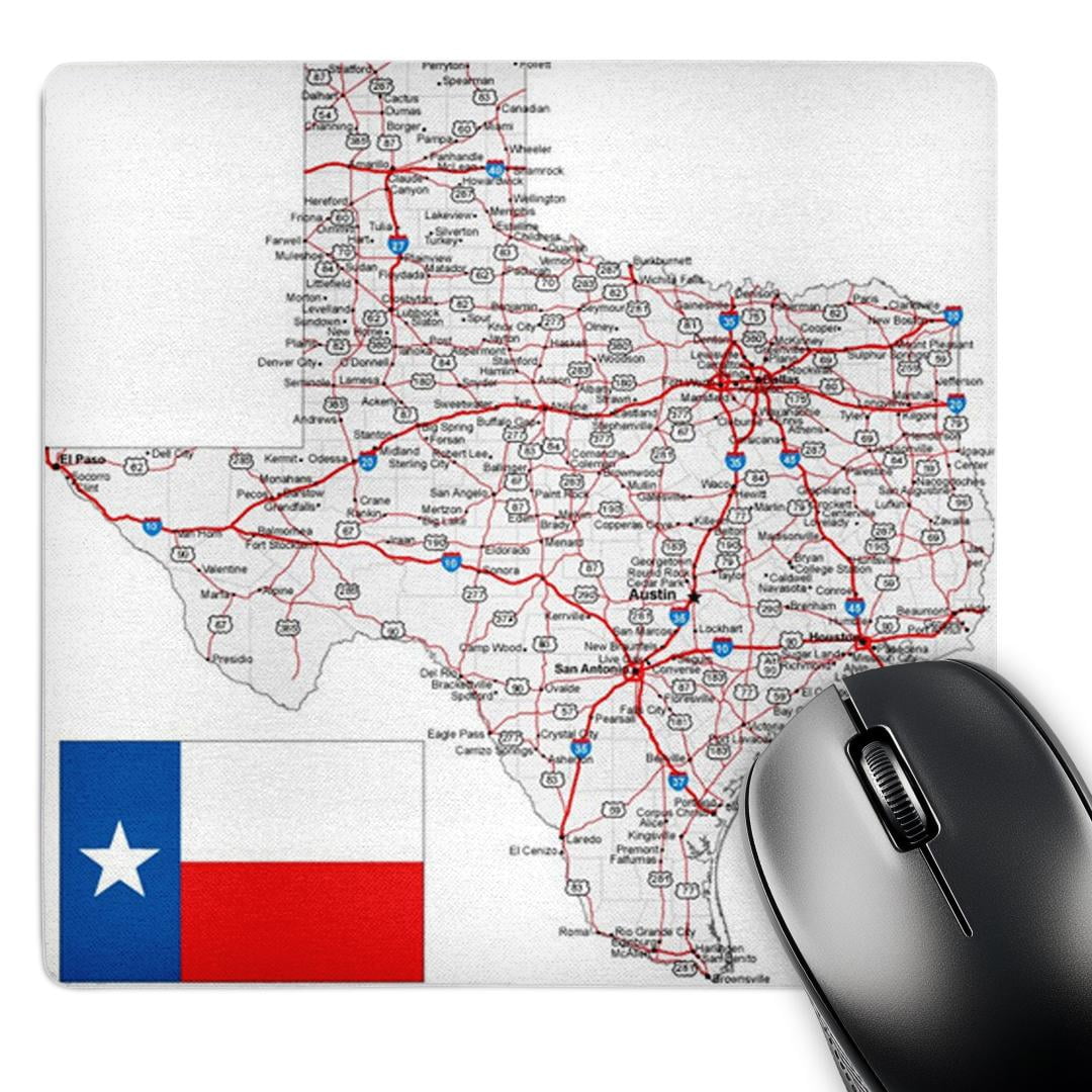 3dRose, Framed State Of Texas With State Flag, Mouse Pad - Walmart ...