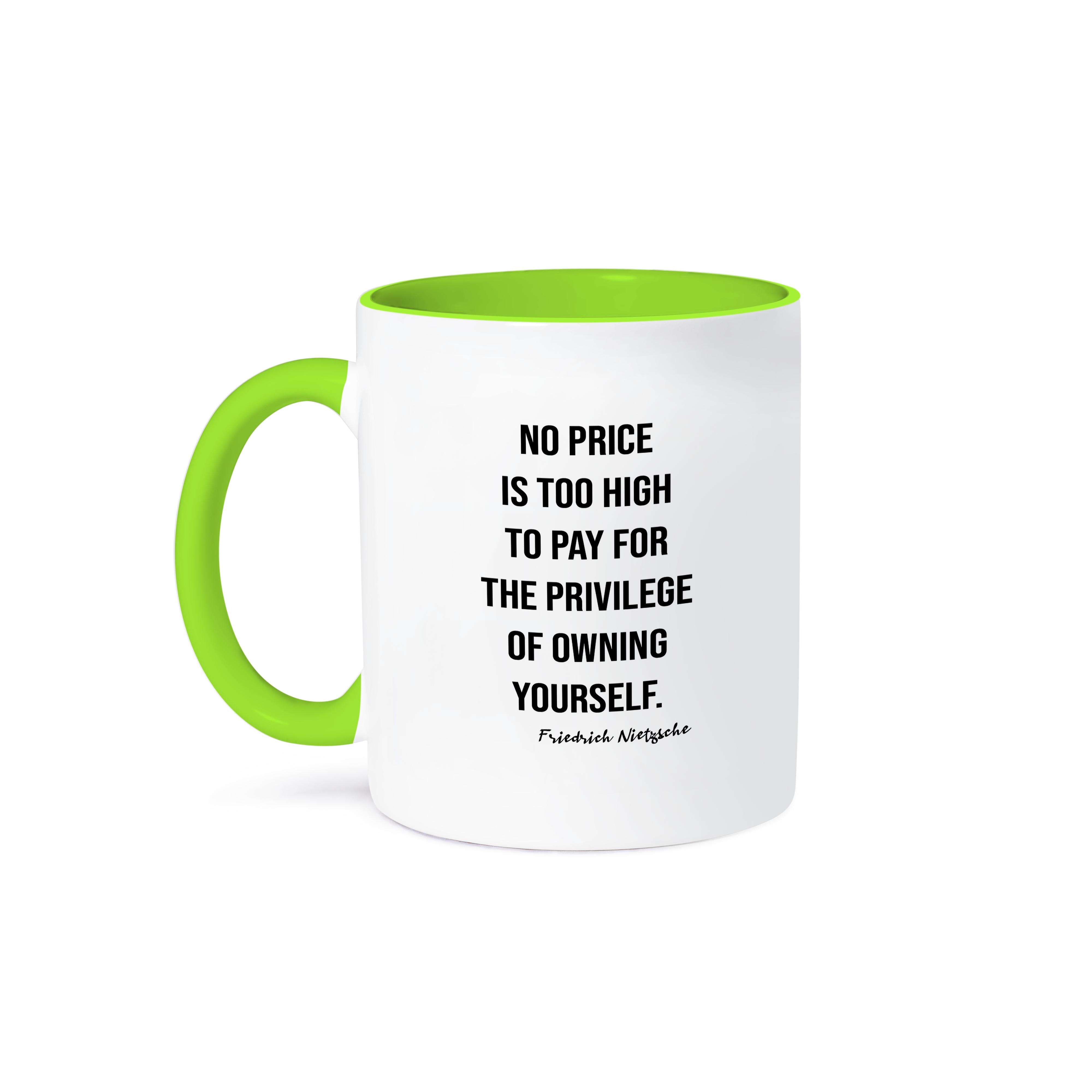 Friedrich Nietzsche Quote On Owning Yourself. Wise, Positive Gift, 15oz ...
