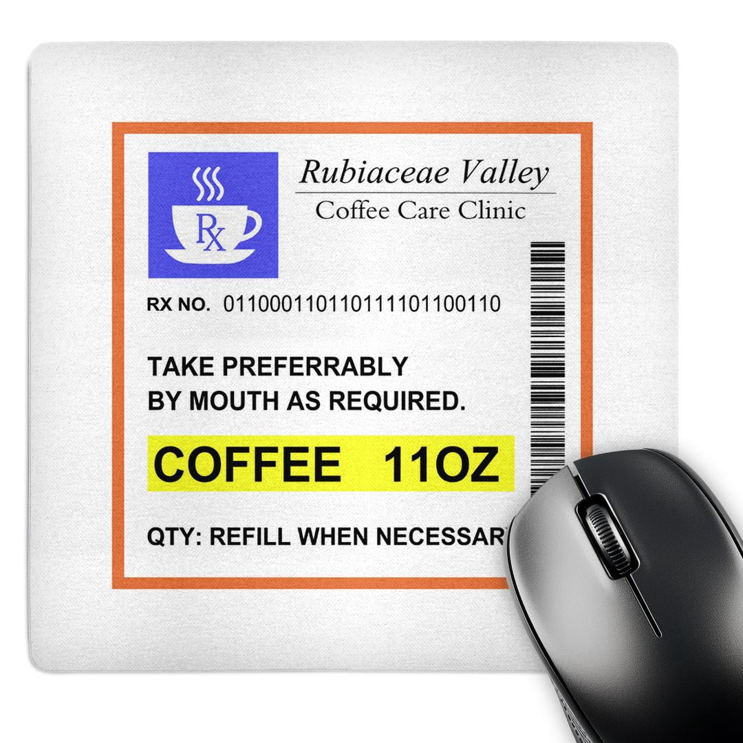 3dRose, Funny Coffee Prescription. humorous prescribed caffeine. joke ...