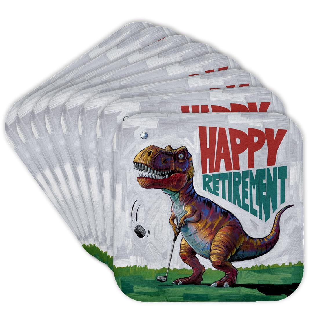 3drose, Funny Cool Artistic T-rex Dinosaur Playing Golf Retirement ...