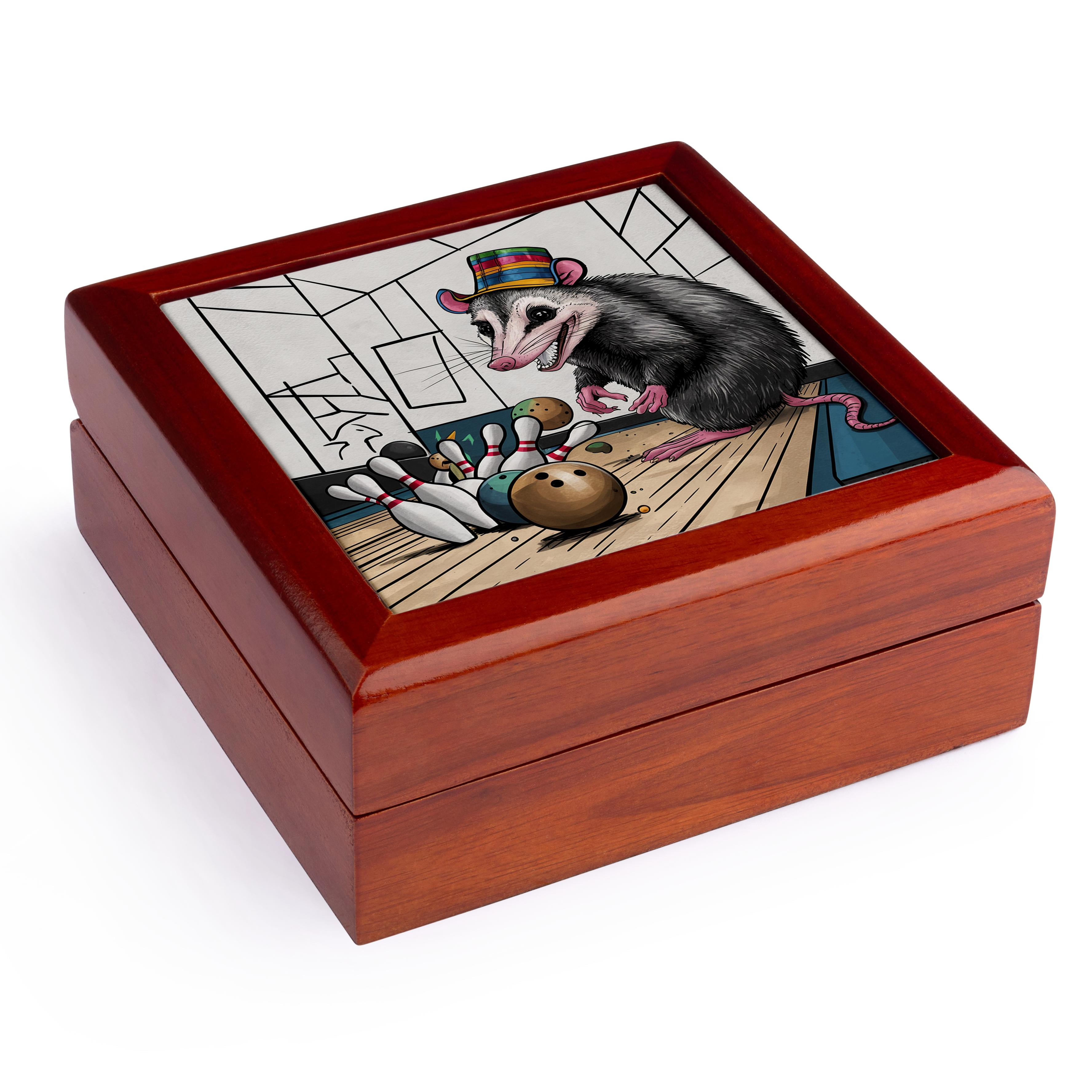 3dRose, Funny Cute Cool Colorful Abstract Possum Bowling Sports ...