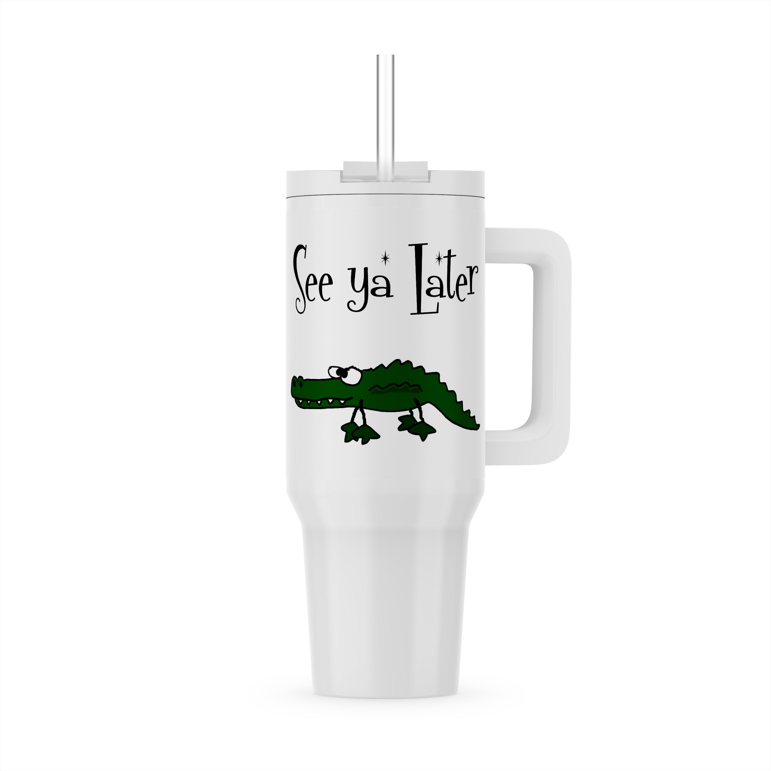 Funny Cute Cool See Ya Later Alligator Gator Cartoon, 40oz Tumbler ...