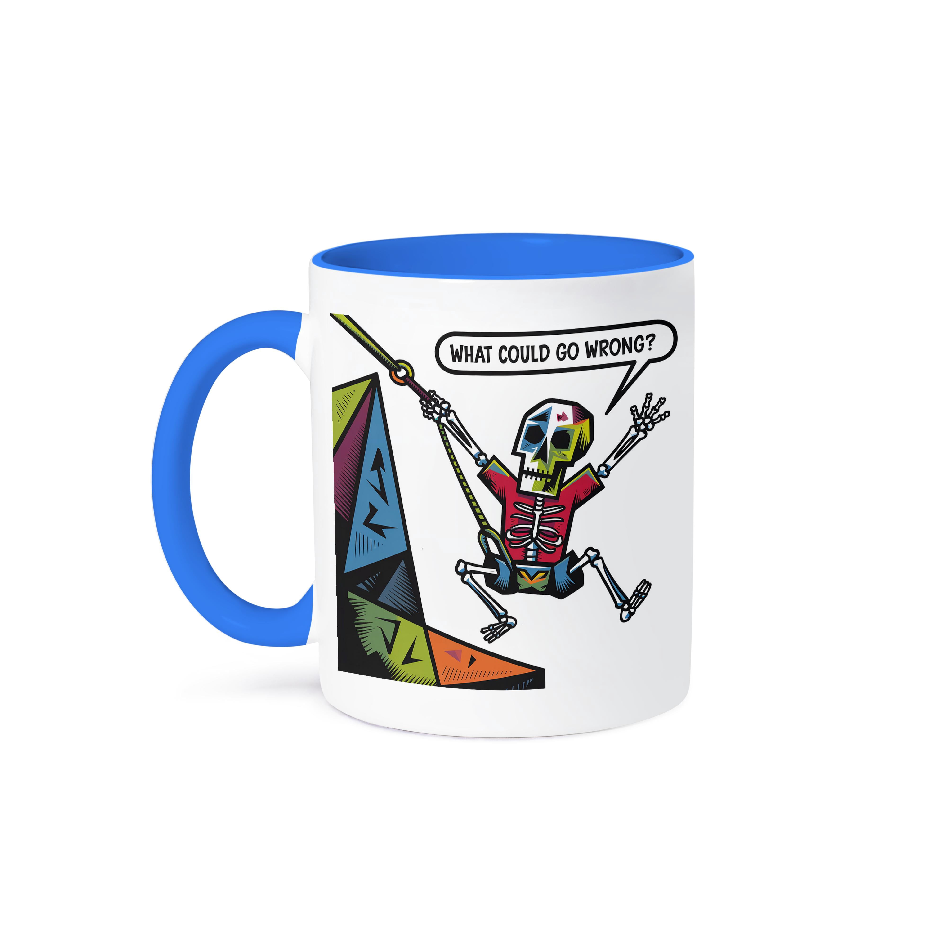 3dRose, Funny Cute Cool Skeleton Bungee Jumping Satire Abstract ...