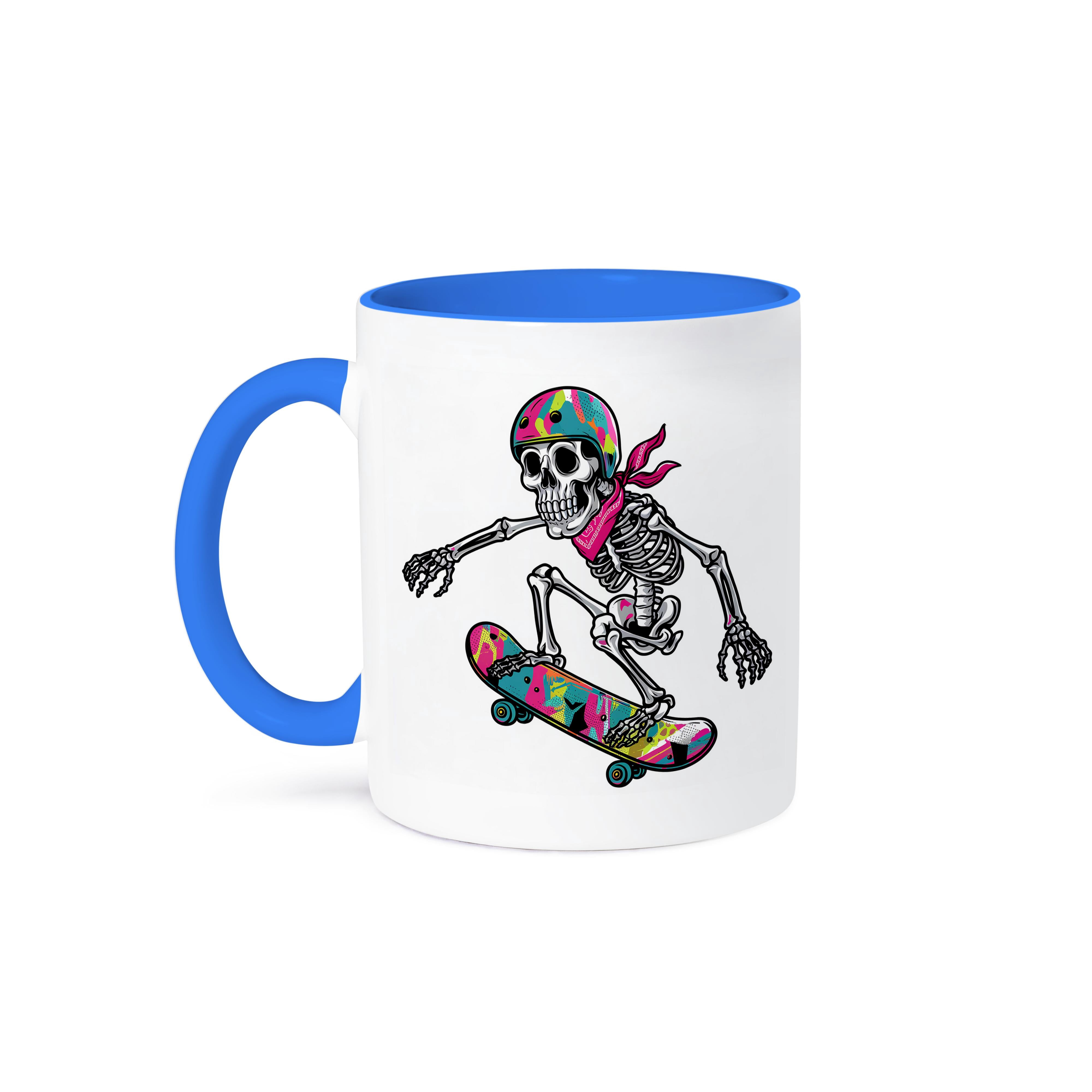 3dRose, Funny Cute Cool Skeleton Skateboarding Satire Graffiti for ...