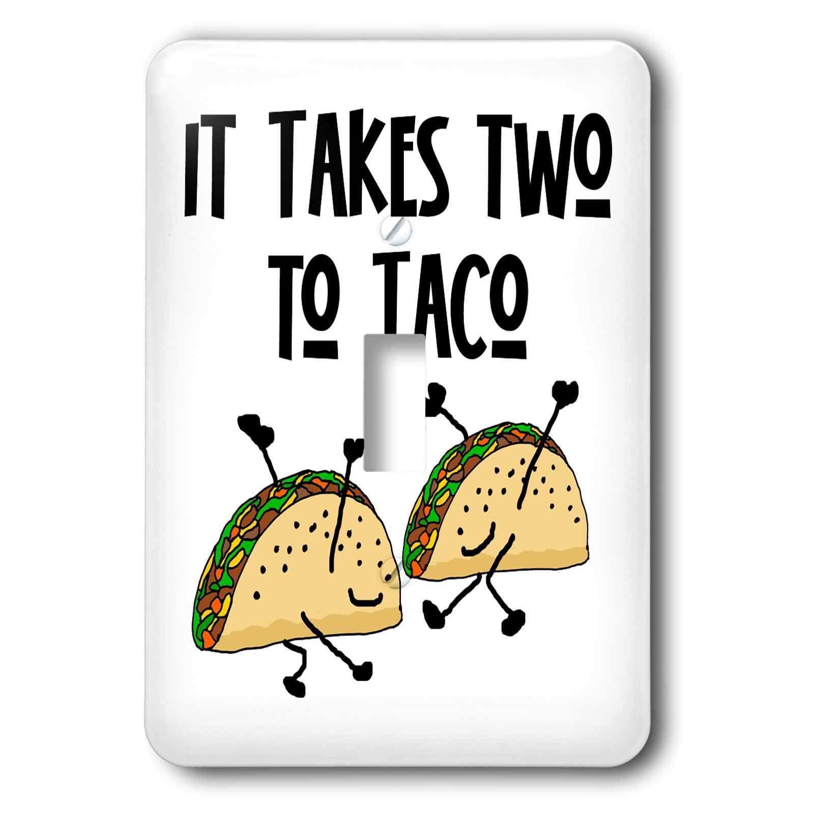 3dRose, Funny Cute Dancing Tacos say it takes two to Taco Pun Cartoon ...