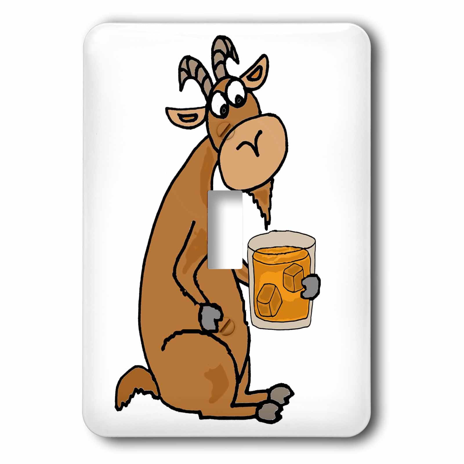 3dRose, Funny Cute Old Goat Drinking Scotch Whiskey Old Age Humor ...