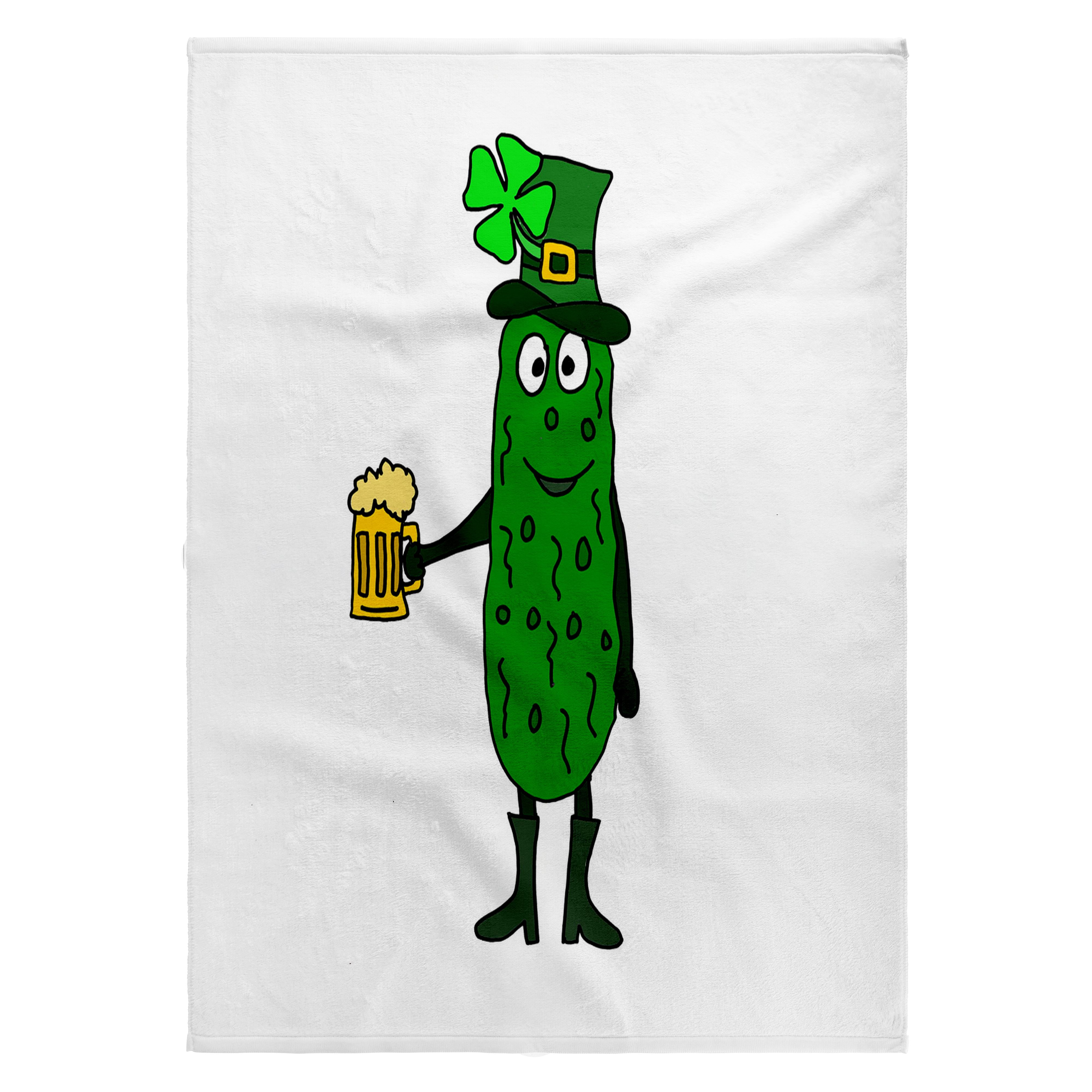 3dRose, Funny Cute Pickle Saint Patricks Day Cartoon, 22x30 Bath Hand ...