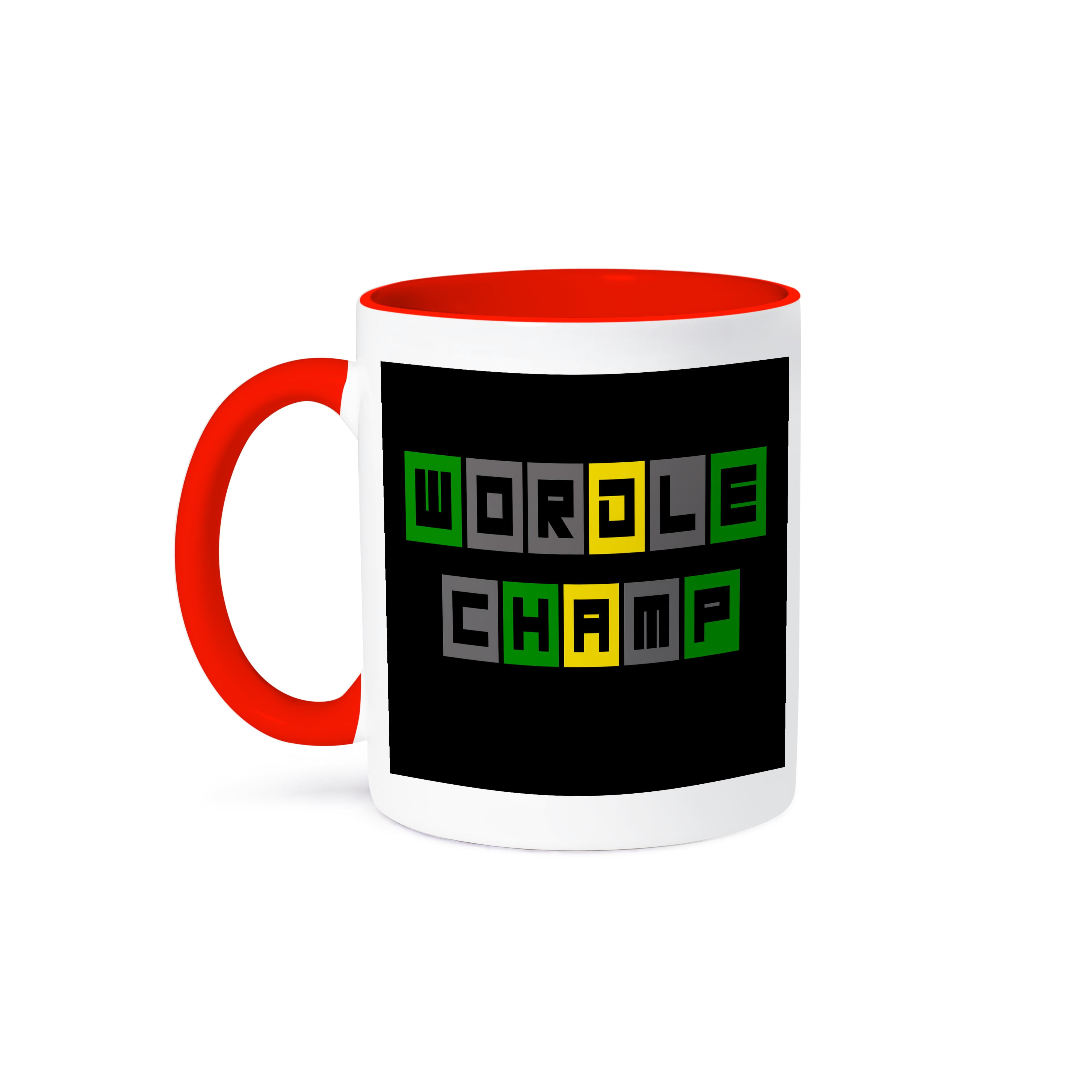 3dRose, Funny Cute Wordle Champ Wordle Word Game Cartoon , 15oz Two ...