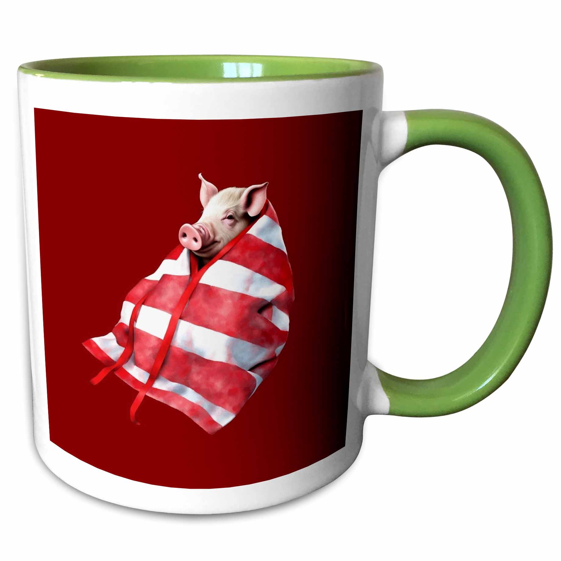 3drose, Funny Festive Pigs in Blankets Christmas Pun 1, 15oz Two-tone ...