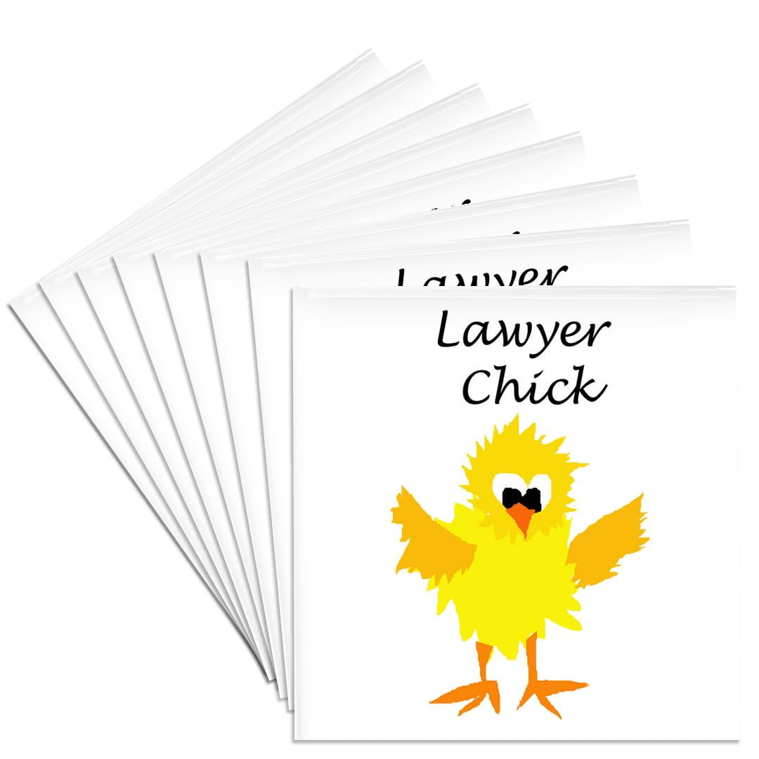 3drose, Funny Lawyer Chick Work Cartoon, Set of 8 Ceramic Tile Coasters ...