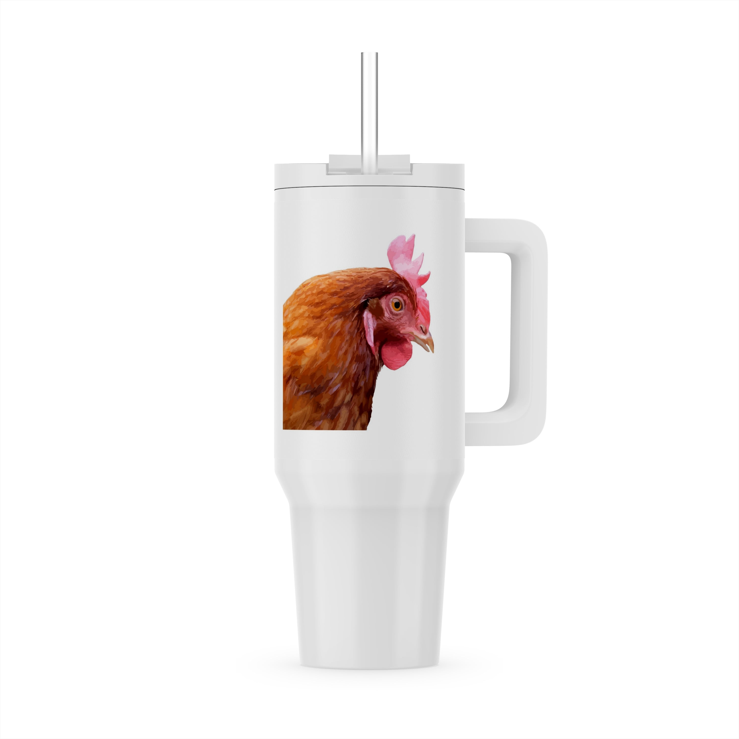 Funny Side View Of A Farmyard Hen, 40oz Tumbler - Walmart.com