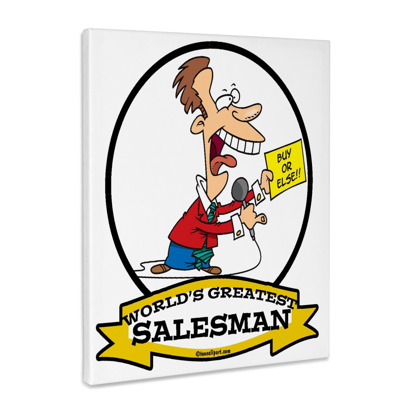 3dRose, Funny Worlds Greatest Salesman Occupation Job Cartoon, Museum ...