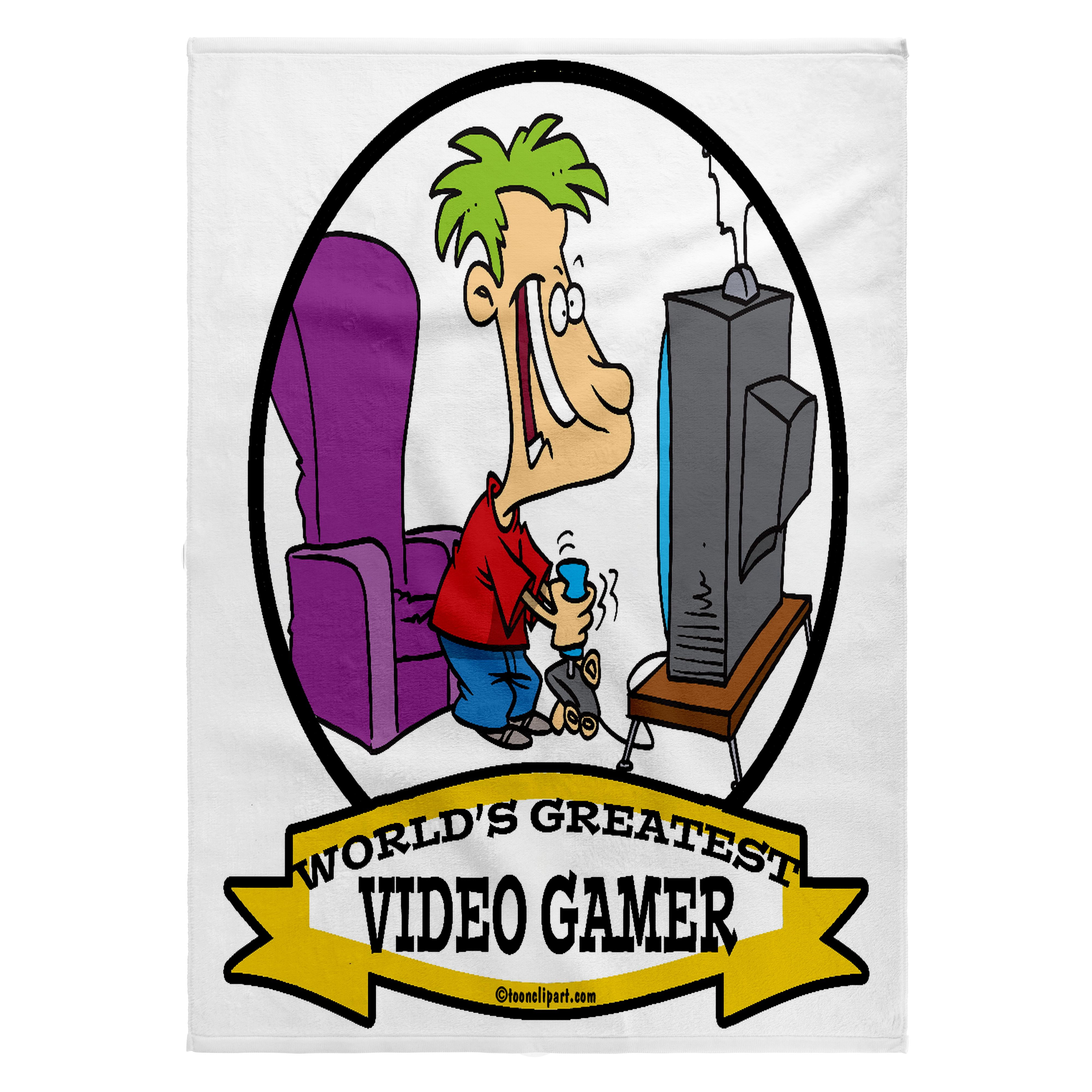3dRose, Funny Worlds Greatest Video Gamer Cartoon, 22x30 Bath Hand Pool ...