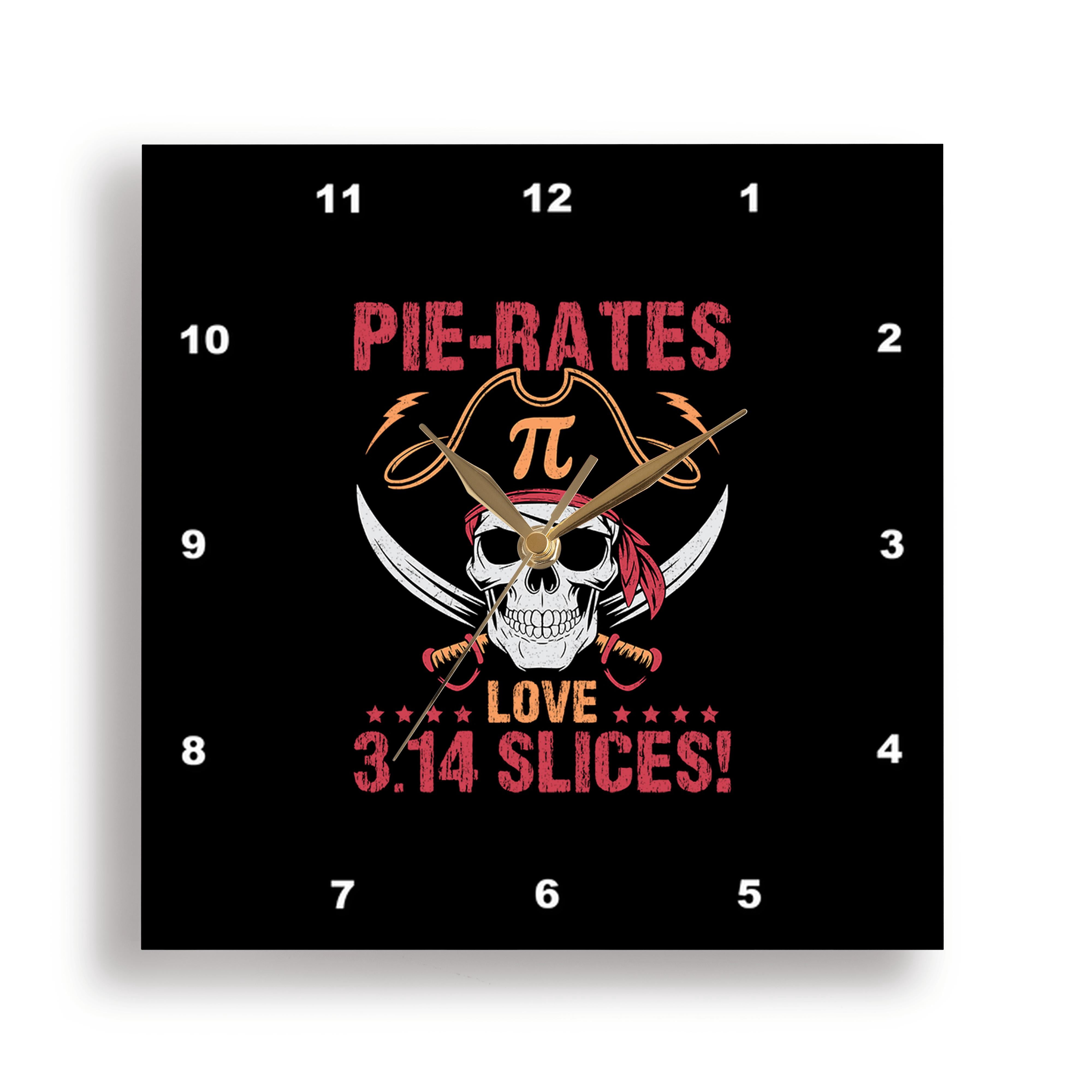 3dRose, Funny pirate skull. Pie rates love Pi slices, Pi Day ...