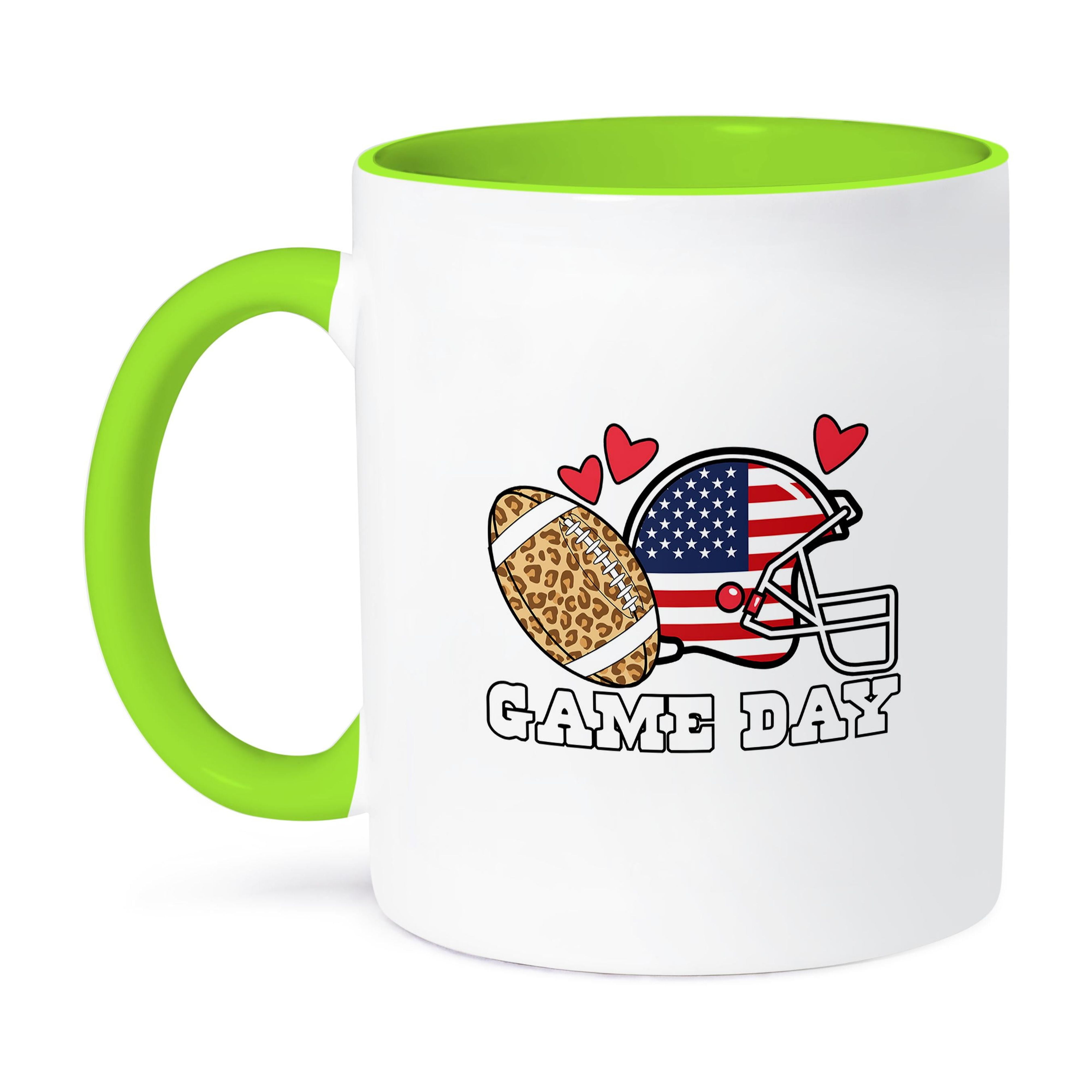 3dRose, Game day simple art of football ball and helmet cool sport gift ...