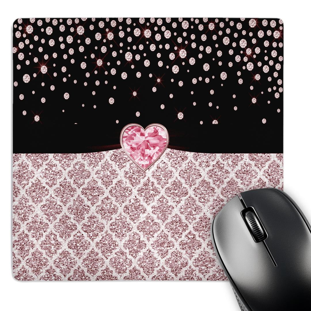 3dRose, Glam Digital Pink Glitter Quatrefoil Diamond and Jewel Design ...