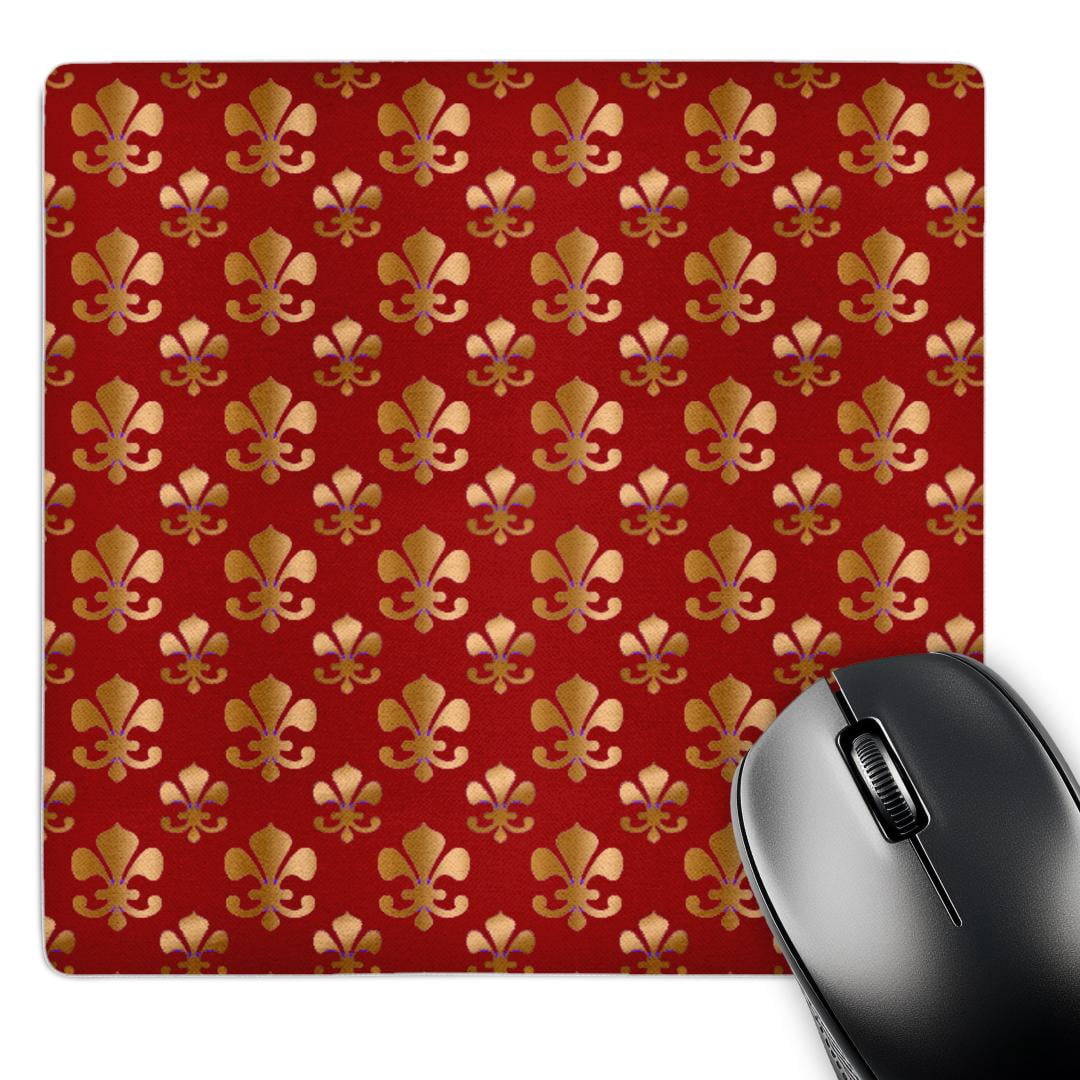 3dRose, Gold Fleur de lis pattern on a maroon background Christian ...