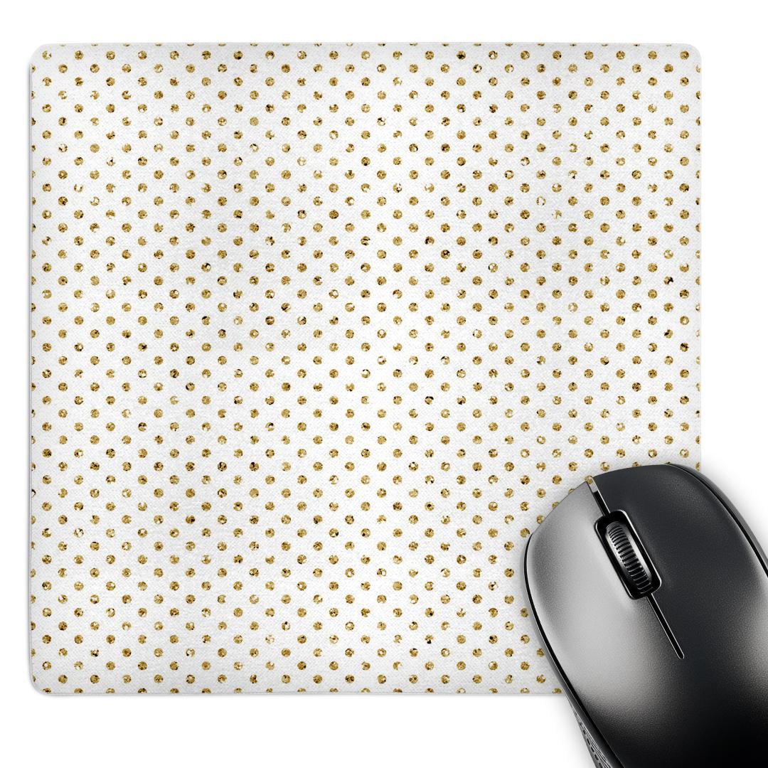 3dRose, Gold Glitter Effect Polka Dots, Mouse Pad - Walmart.com