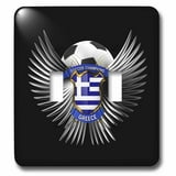 3dRose, Greece soccer ball with crest team football Greek, double ...